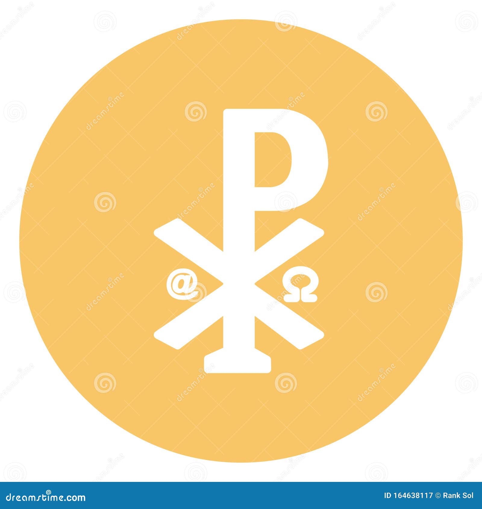 Chi Rho Isolated Vector Icon Which Can Easily Modify or Edit Stock ...