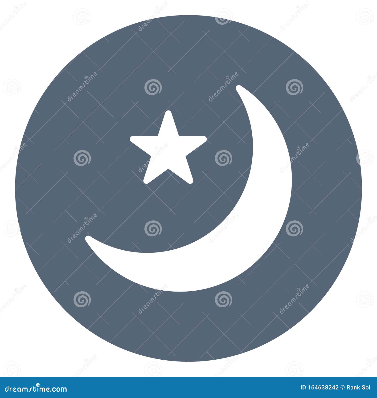 ONE GOD ALLAH Isolated Vector Icon Which Can Easily Modify or Edit ...