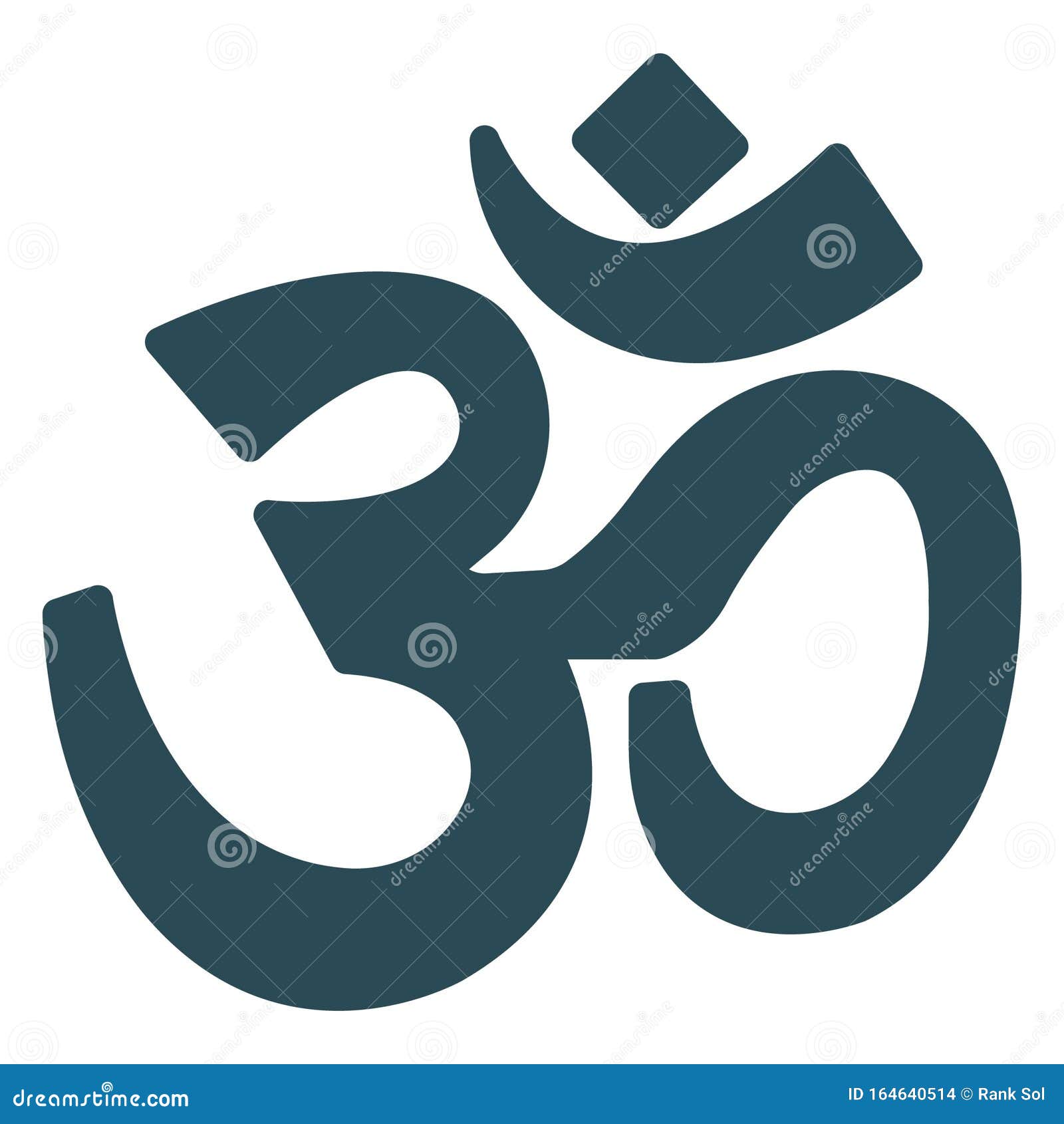 Aum Isolated Vector Icon Which Can Easily Modify or Edit Stock Vector ...