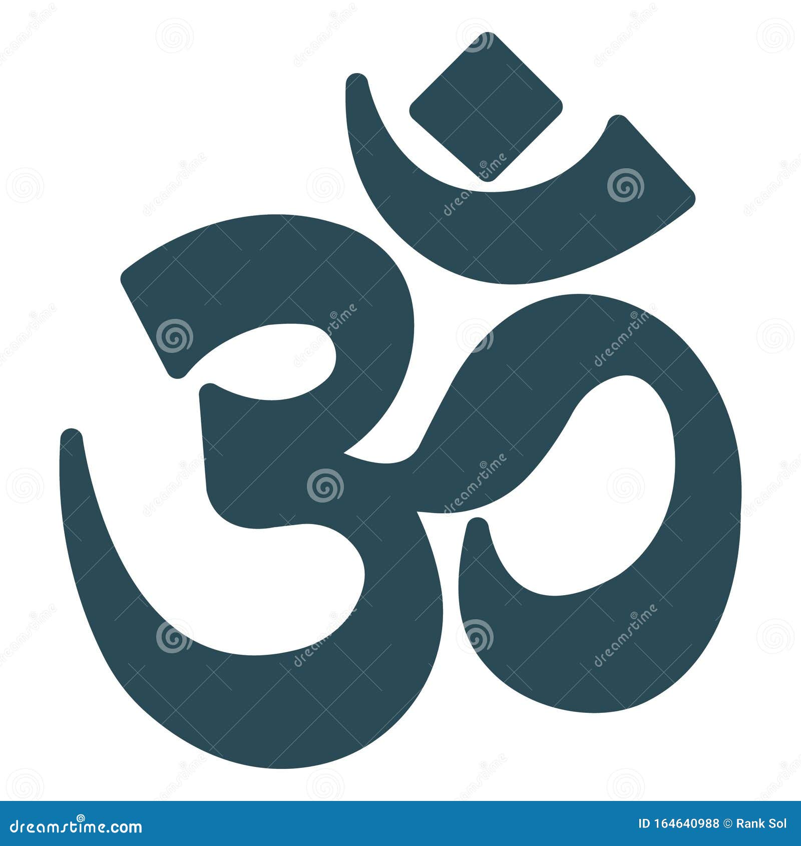 Aum Isolated Vector Icon Which Can Easily Modify or Edit Stock Vector ...