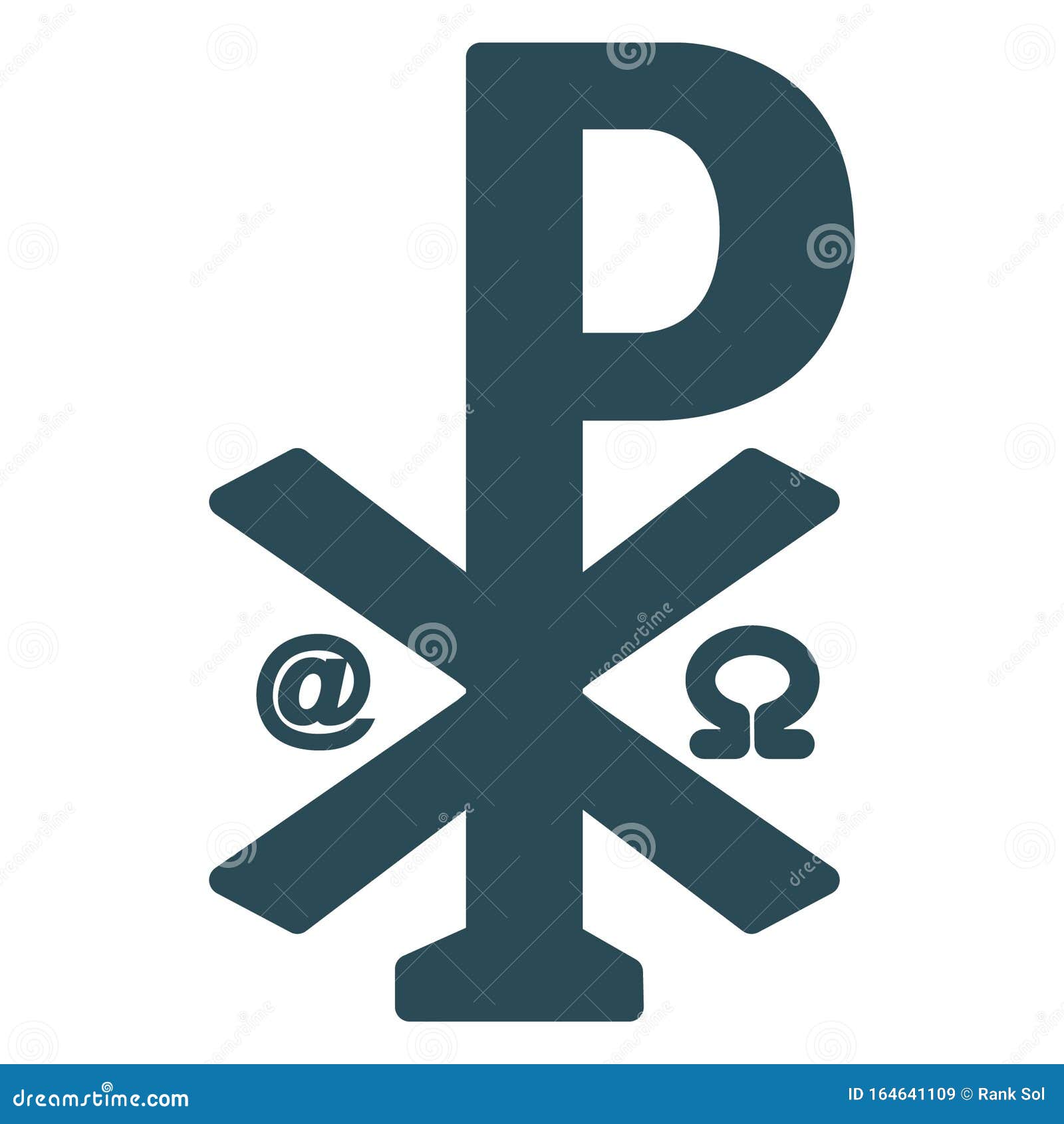 Chi Rho Isolated Vector Icon Which Can Easily Modify or Edit Stock ...