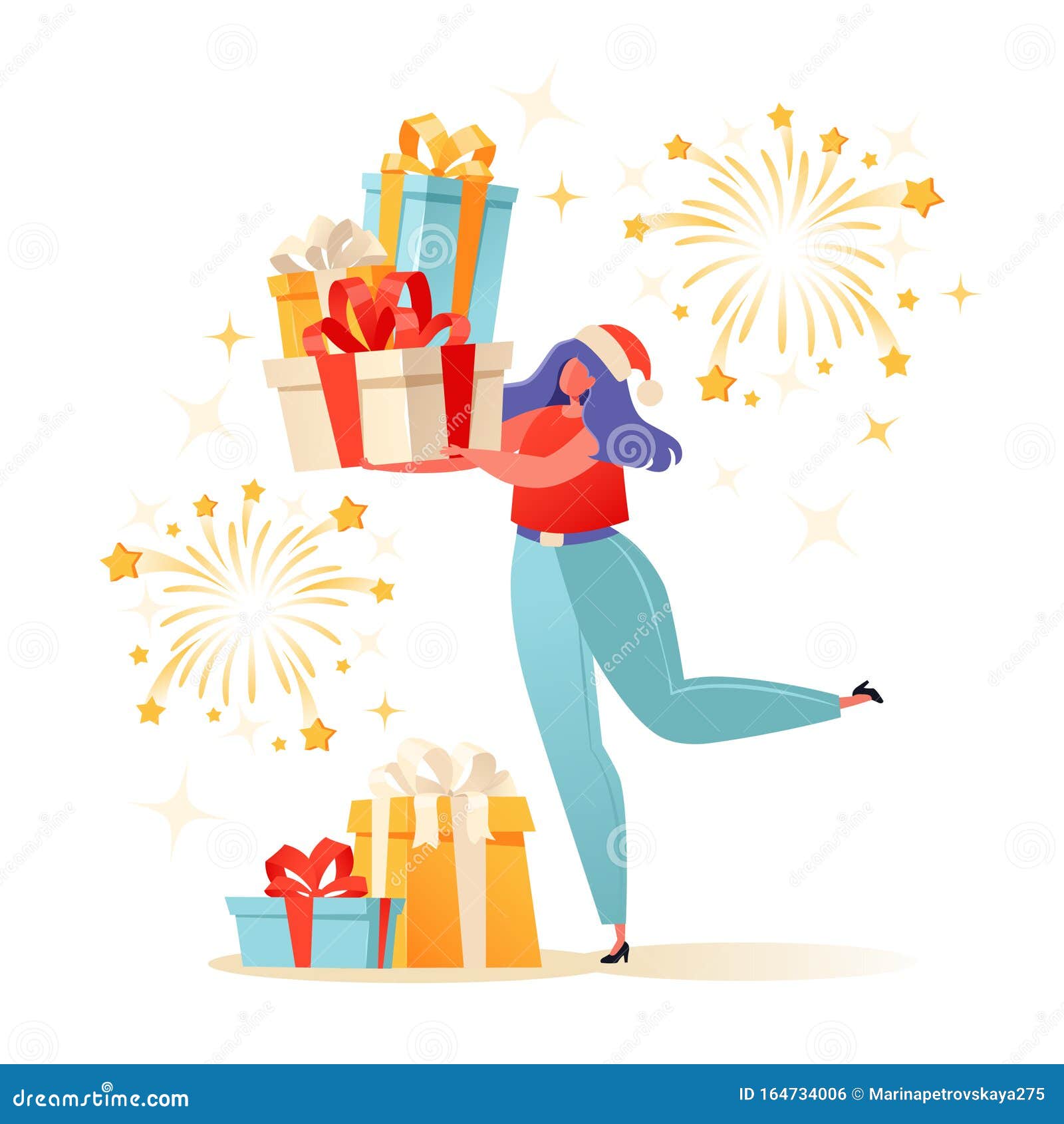 New Year Concept. Slanted Numbers 2024 With Blank Red Background For ...