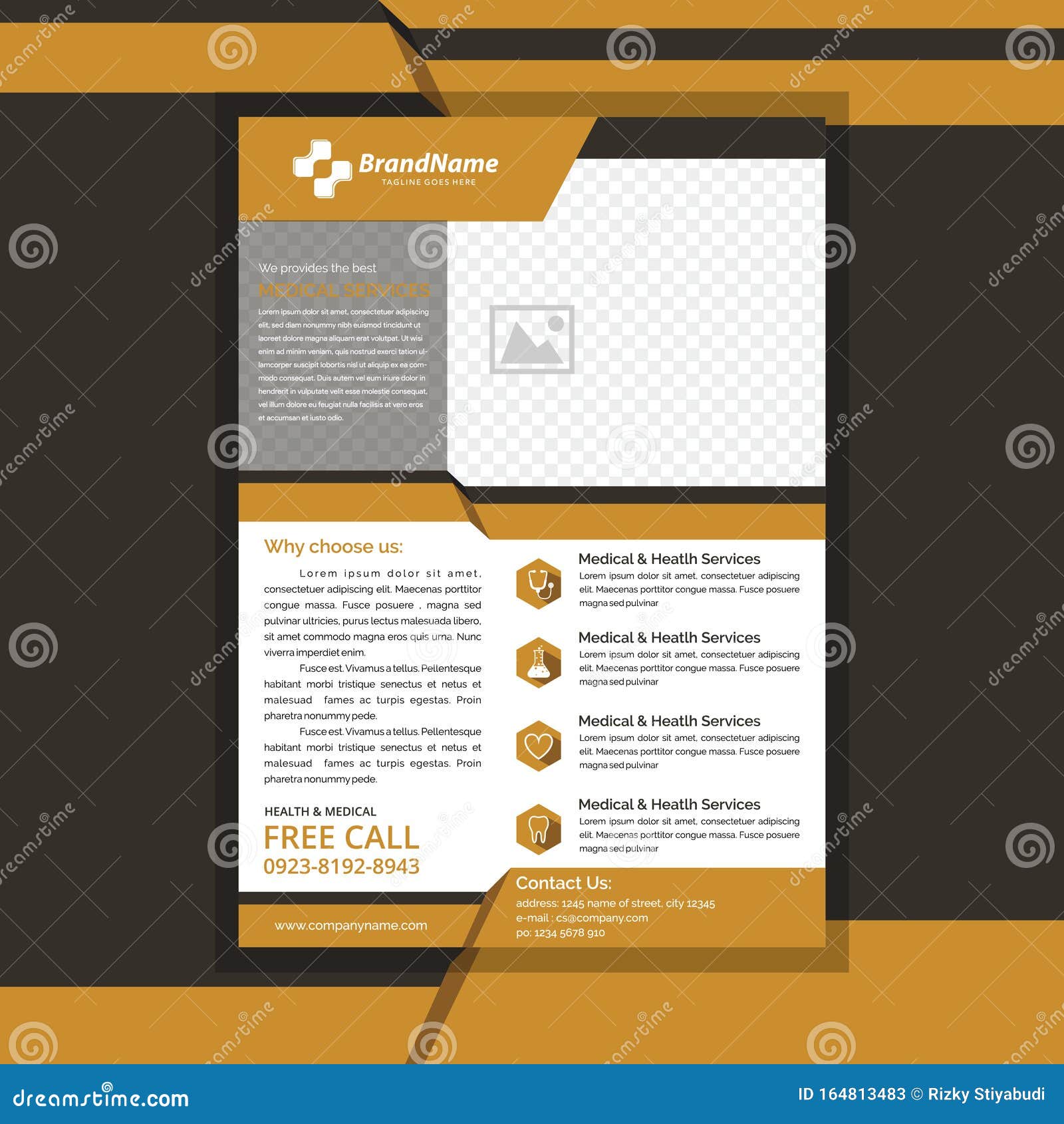 Health Care Cover Template Design for a Report and Medical Brochure ...