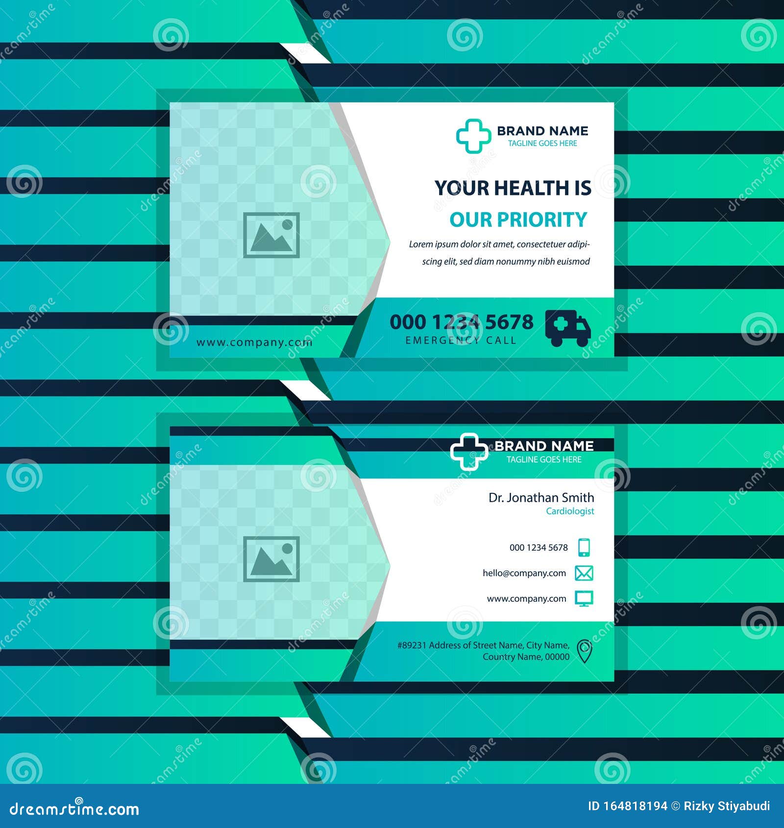 Medical Elements White and Blue Color Design Stock Vector ...