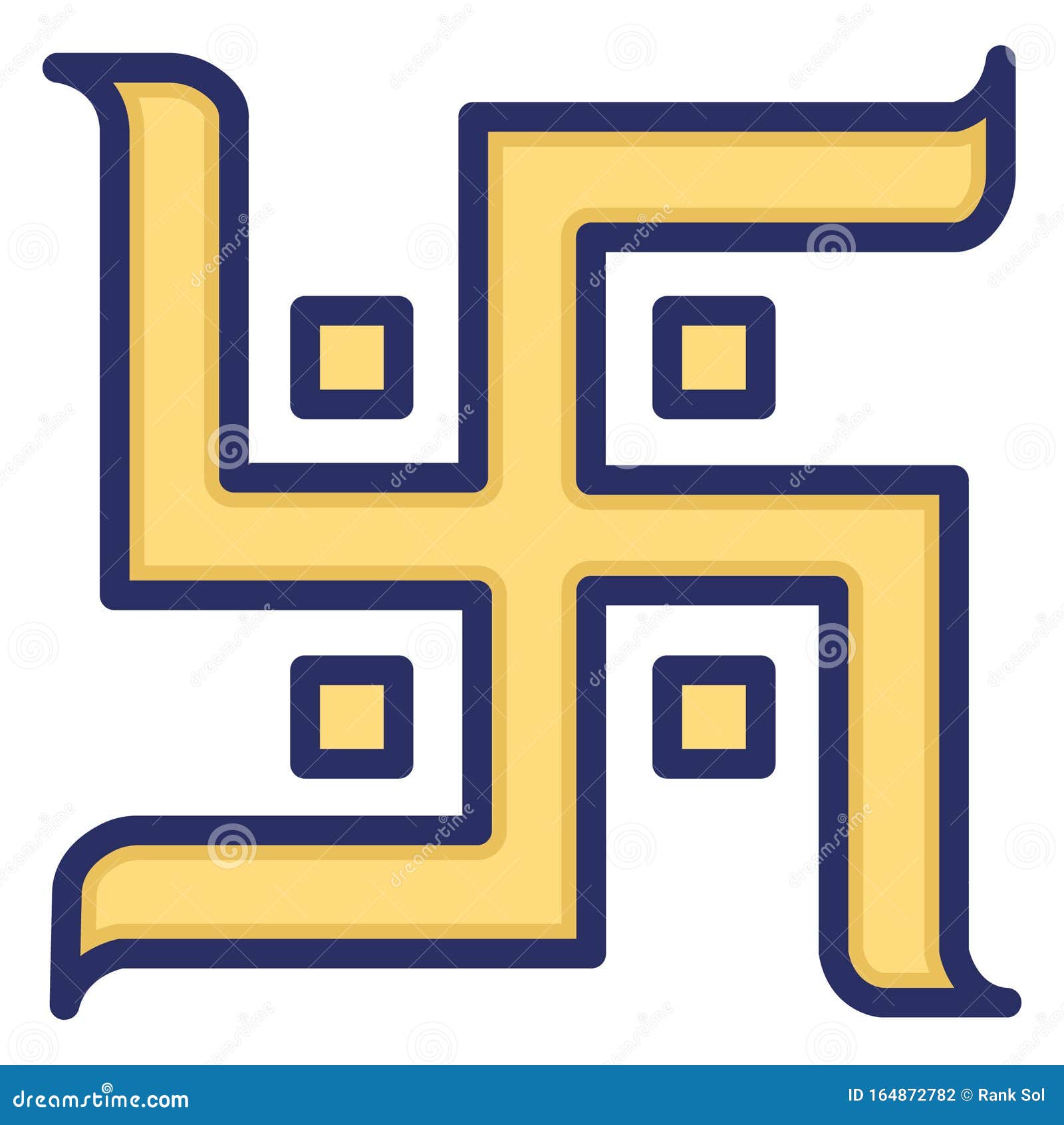 Swastika Isolated Vector Icon Which Can Easily Modify or Edit Stock ...