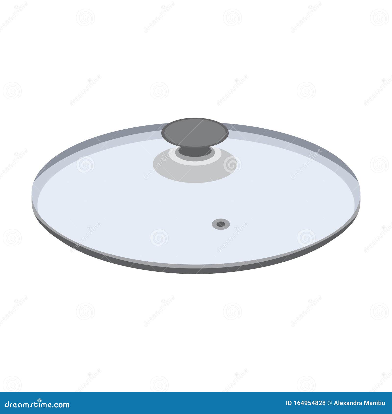 Simple Pan Lid Flat Vector Illustration Icon Design Kitchen Electronics ...