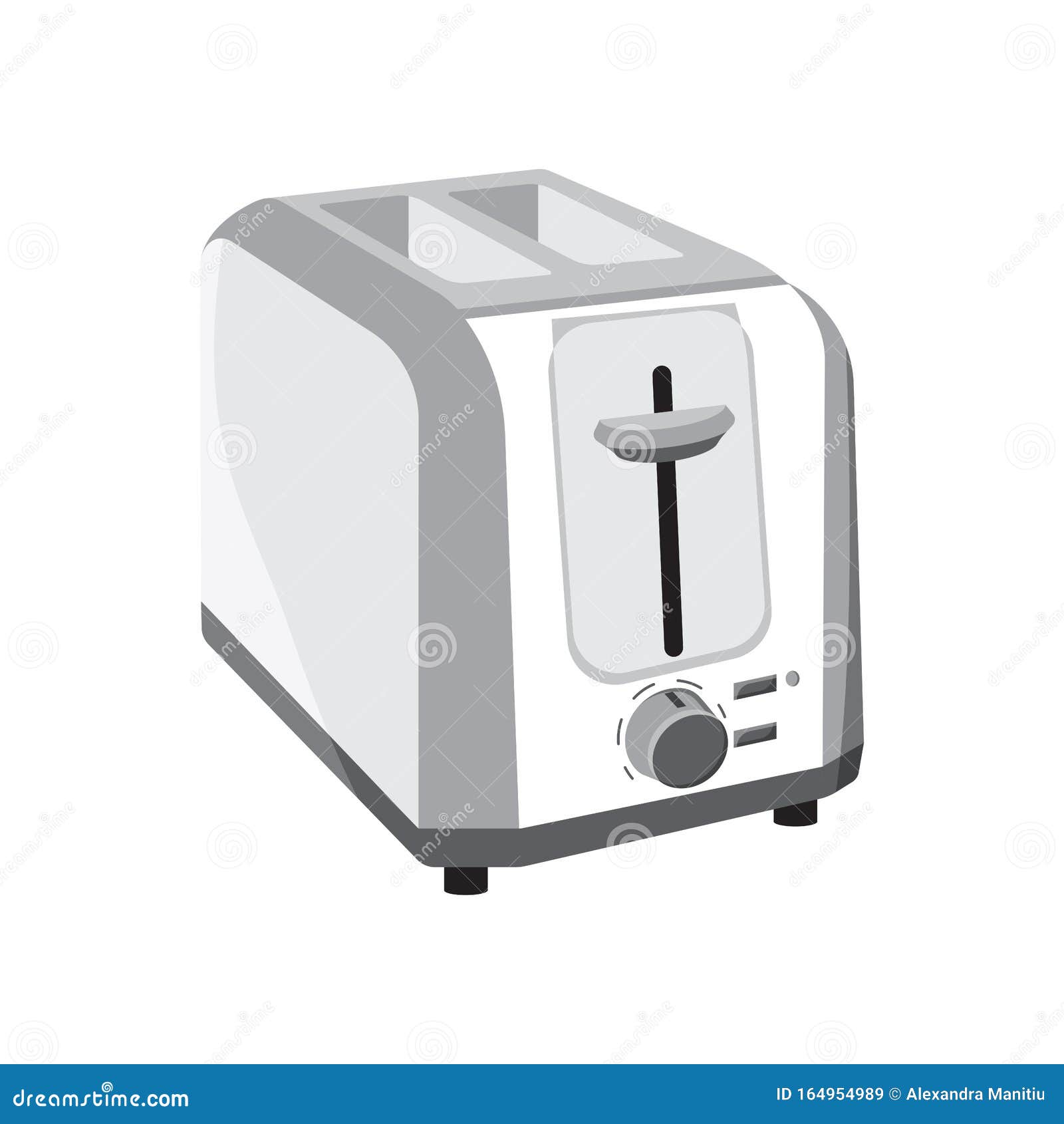 Simple Toaster Flat Vector Illustration Icon Design Kitchen Electronics ...
