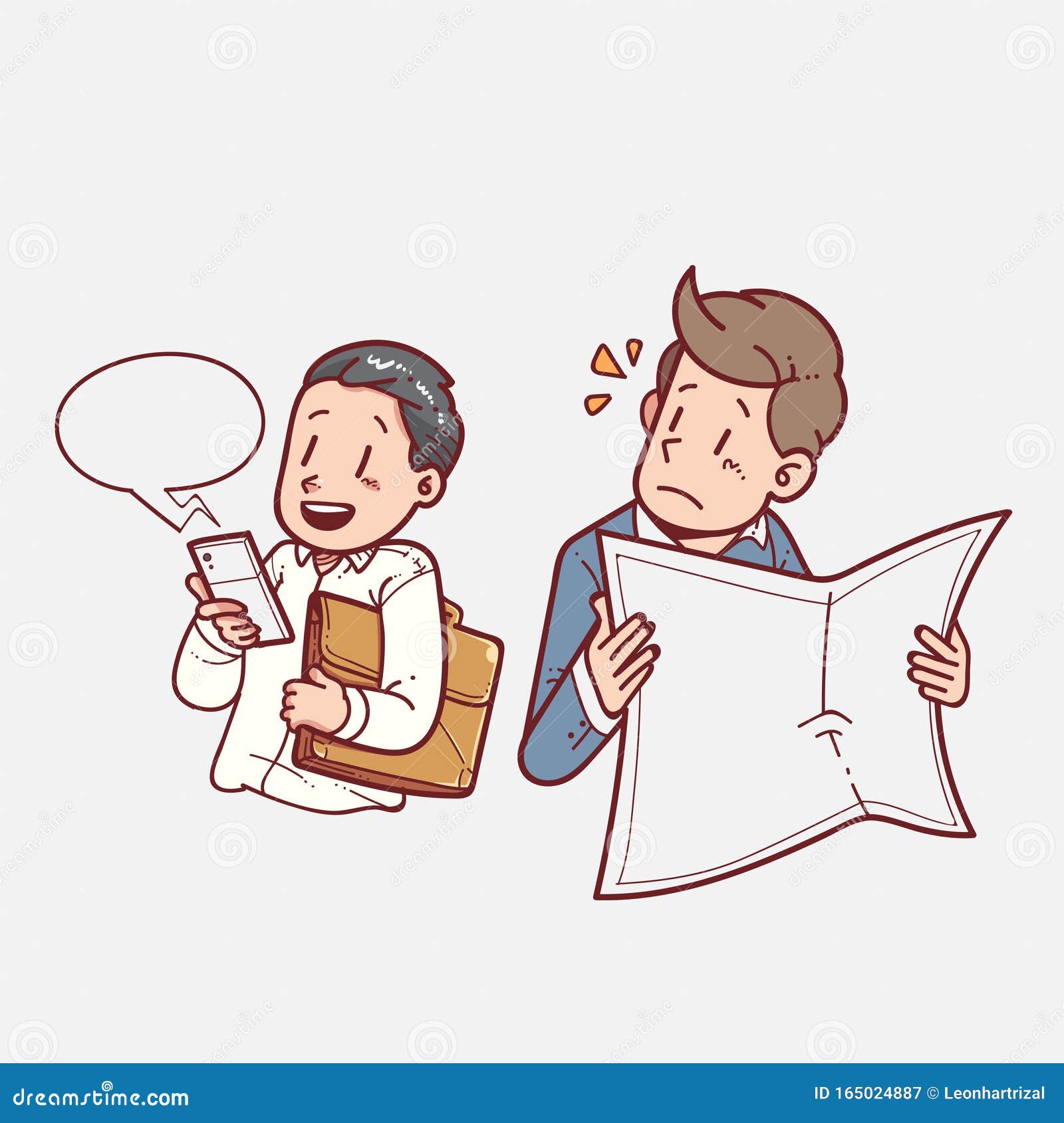 People Getting Off The Bus, Cartoon Illustration, Isolated Object On ...