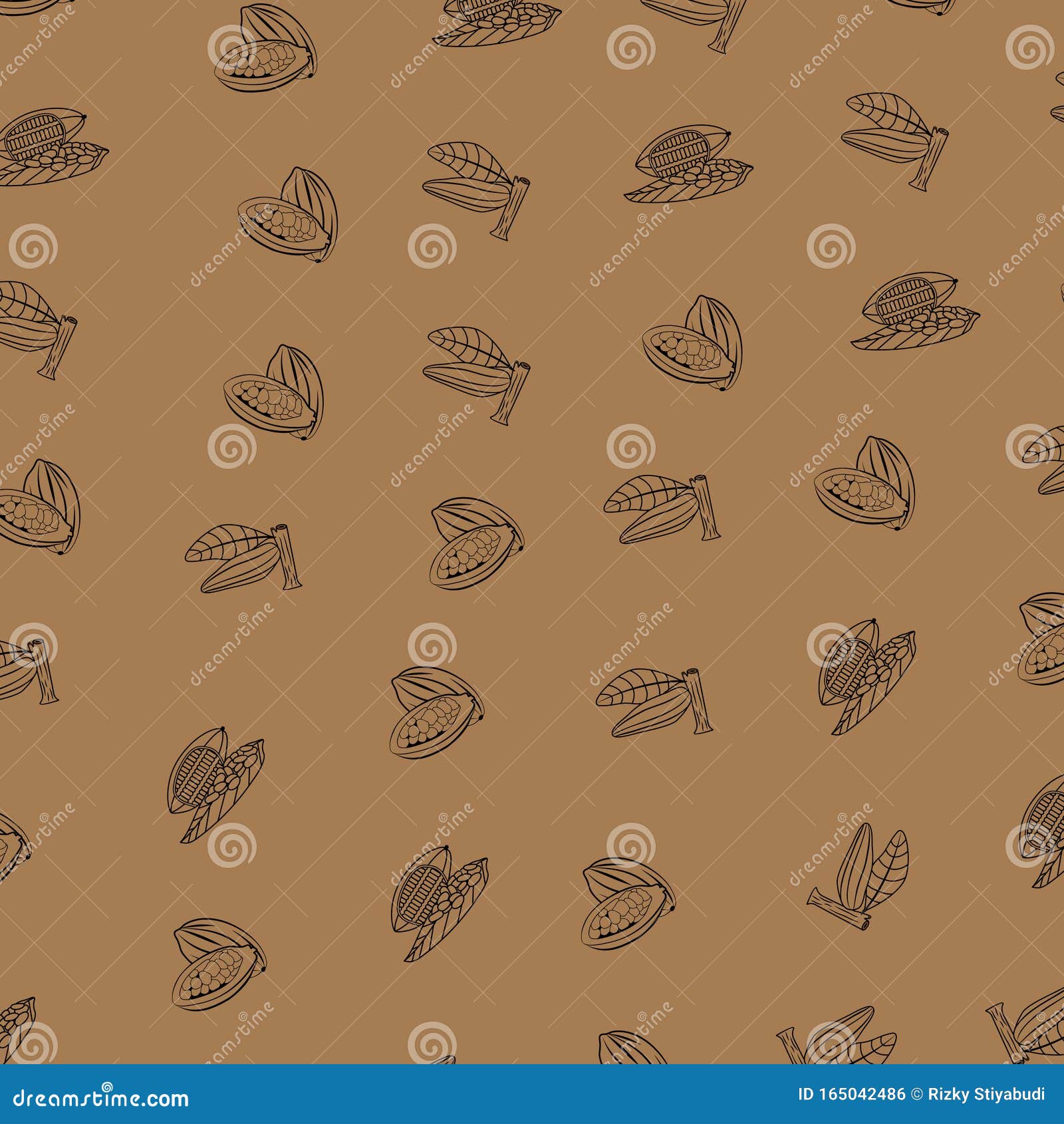 Cacao-pattern Vector Illustration | CartoonDealer.com #25786012