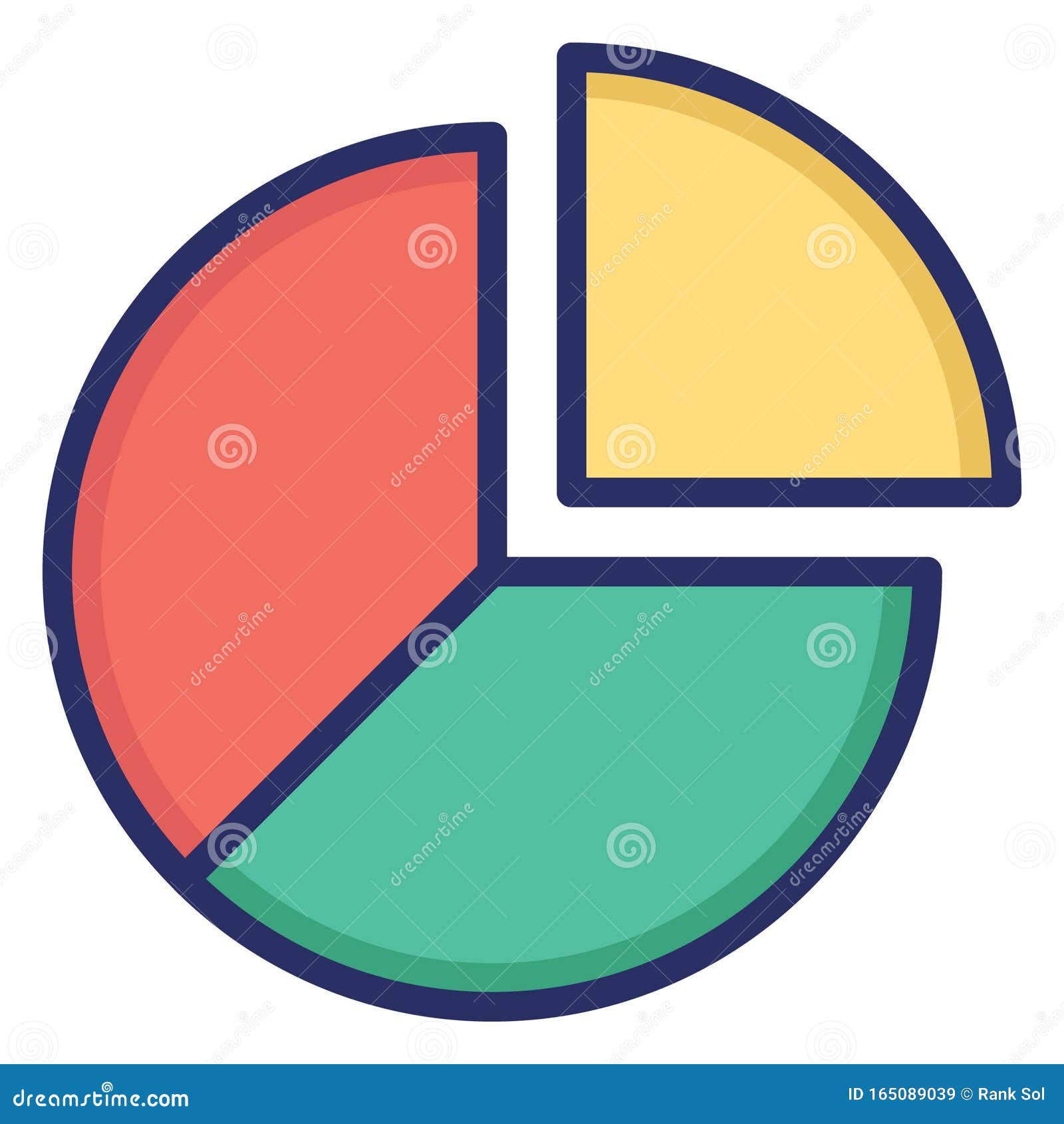 Chart Isolated Vector Icon Which Can Easily Modify or Edit Stock Vector ...