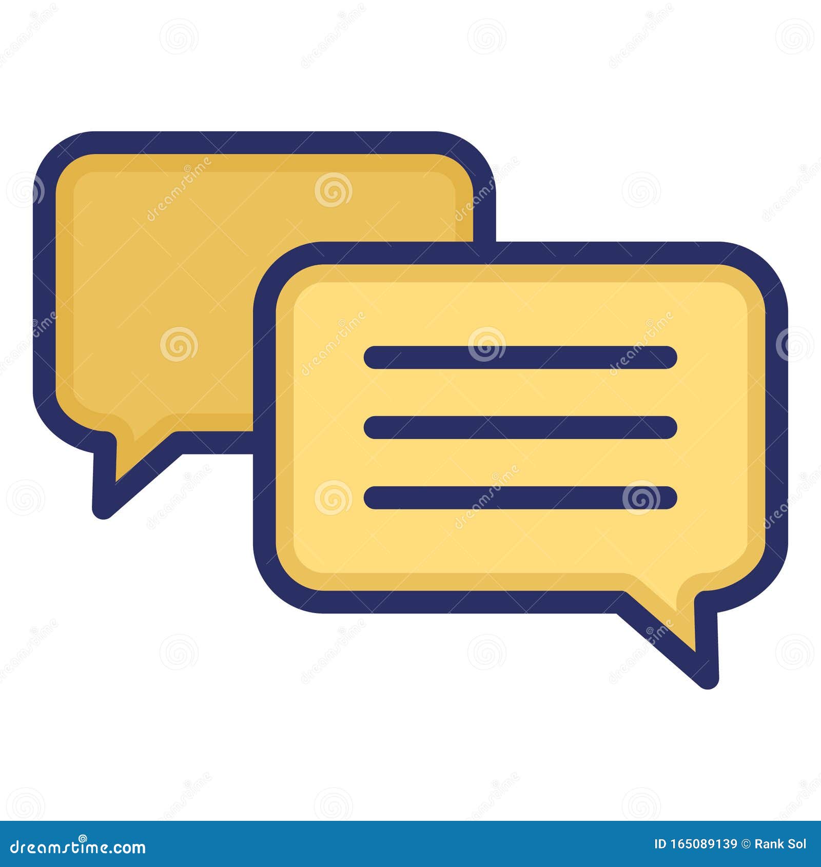 Chat Isolated Vector Icon Which Can Easily Modify or Edit Stock ...