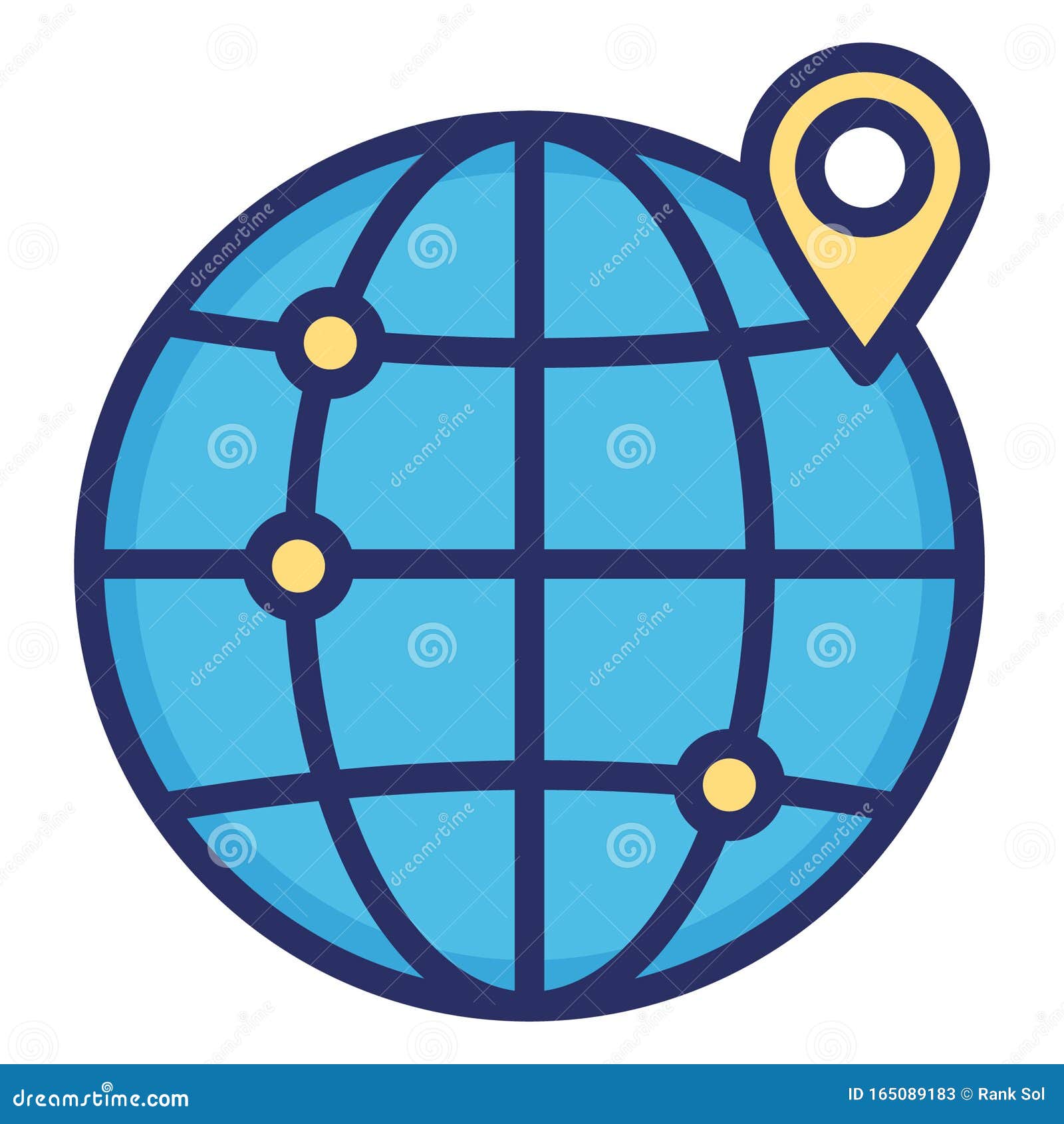 Destination Isolated Vector Icon Which Can Easily Modify or Edit Stock ...