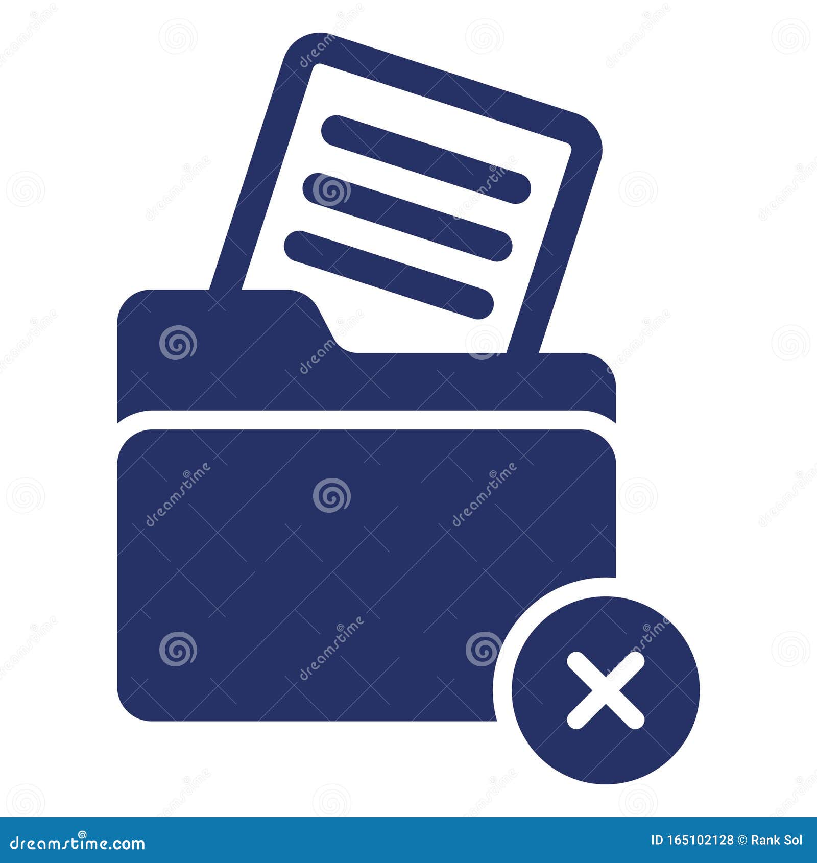 Cross Document Isolated Vector Icon Which Can Easily Modify or Edit ...