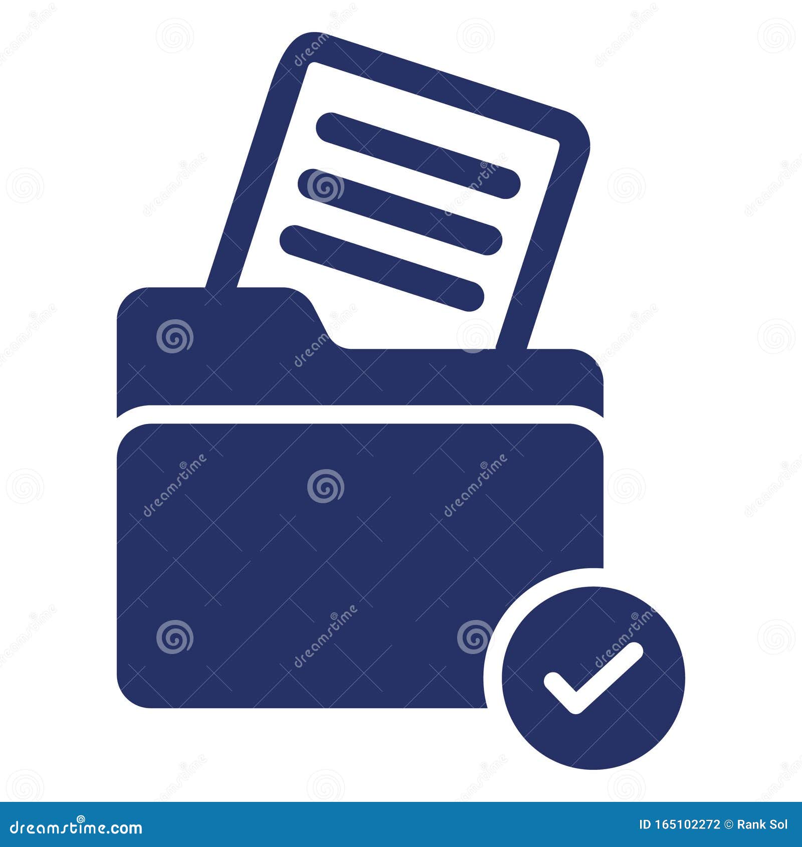 Checked Document Isolated Vector Icon Which Can Easily Modify or Edit ...