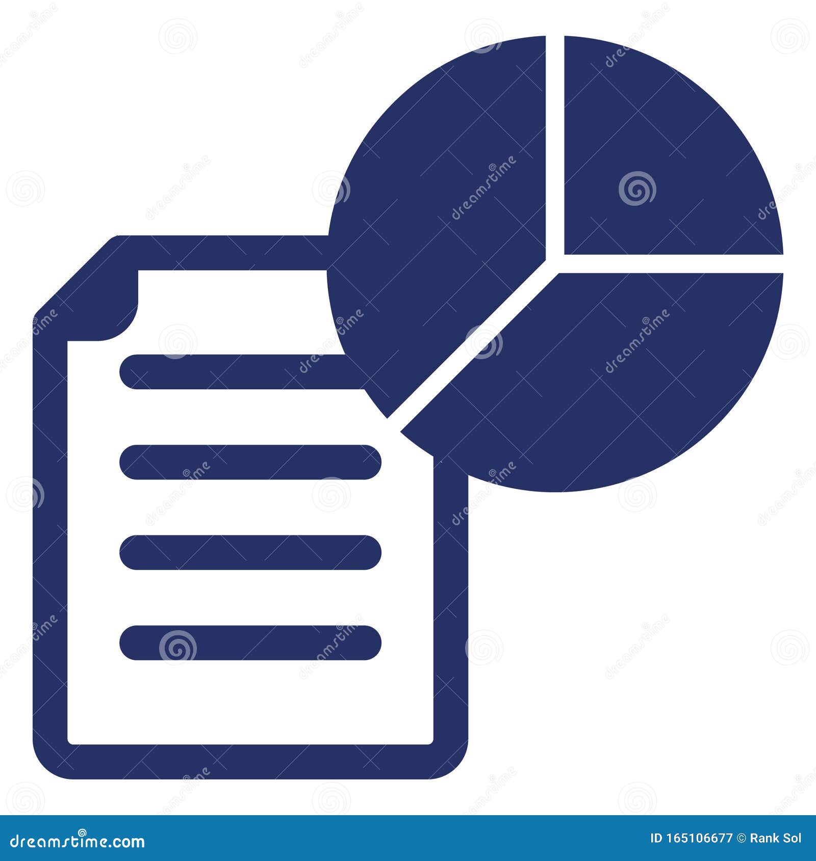 Circle Chart Isolated Vector Icon Which Can Easily Modify or Edit Stock ...
