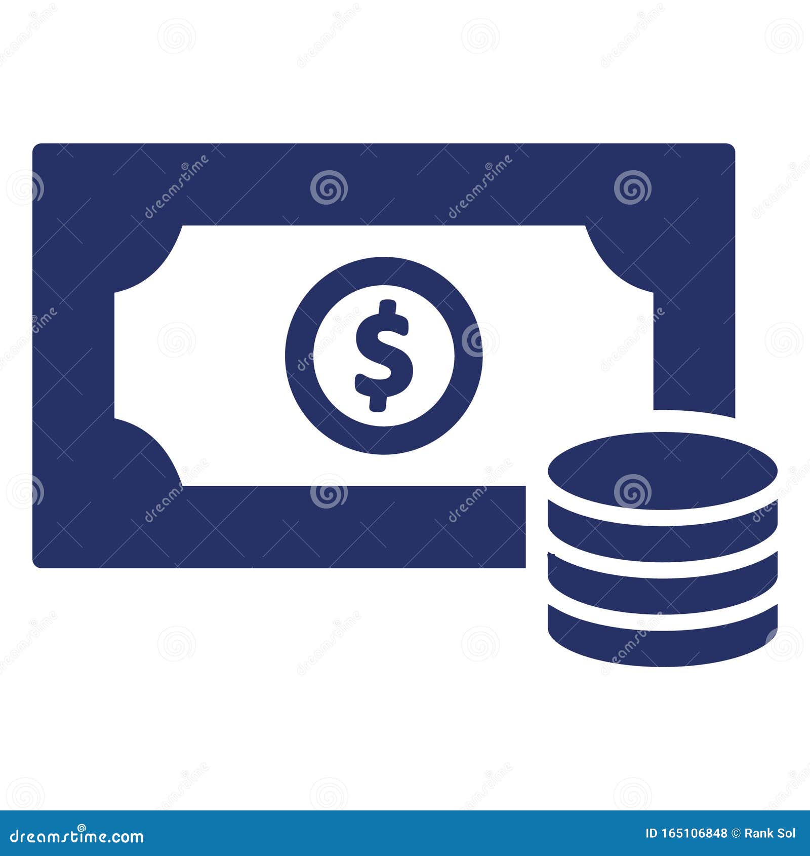 Cash Isolated Vector Icon Which Can Easily Modify or Edit Stock Vector ...