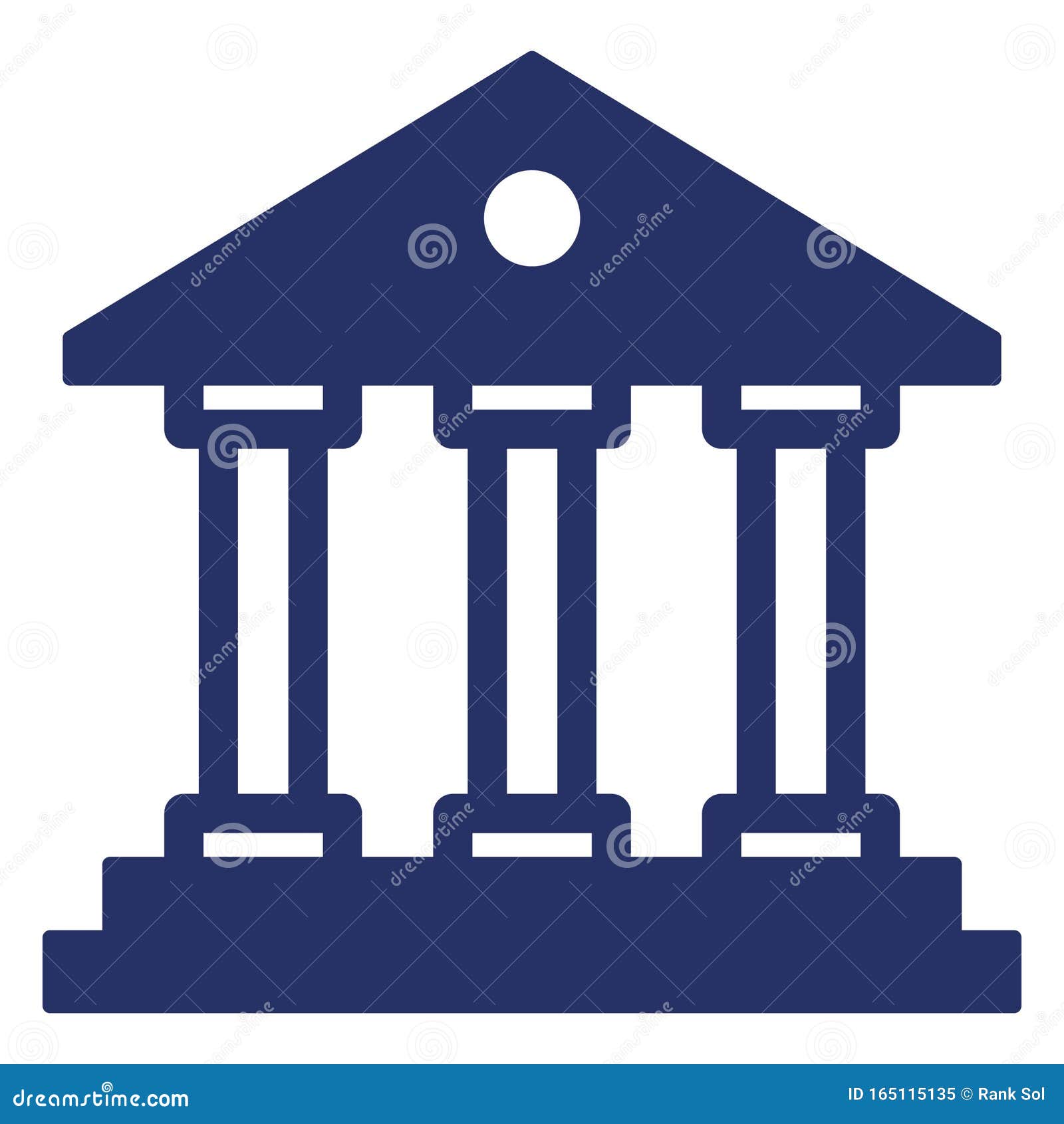 Basic RGB Bank Isolated Vector Icon Which Can Easily Modify or Edit ...