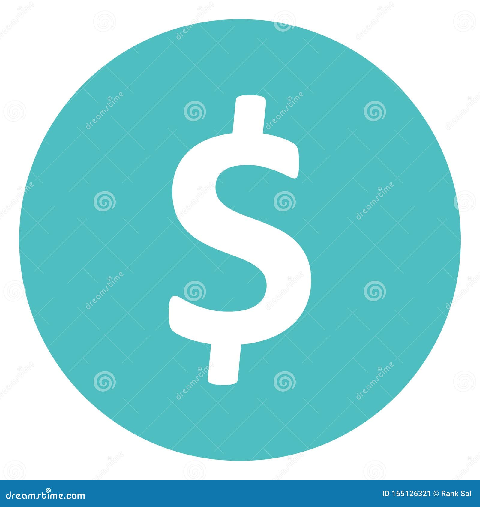 Dollar Isolated Vector Icon Which Can Easily Modify or Edit Stock ...