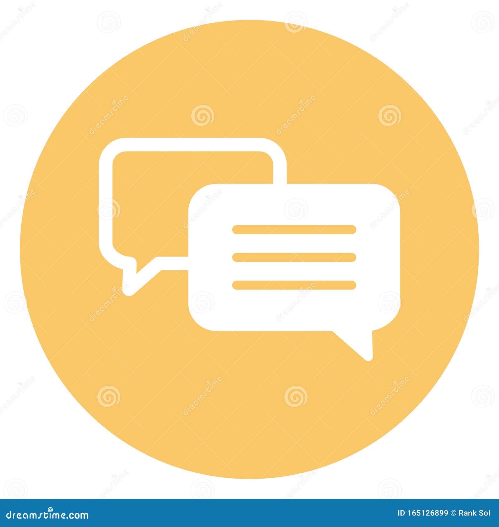 Chat Isolated Vector Icon Which Can Easily Modify or Edit Stock Vector ...