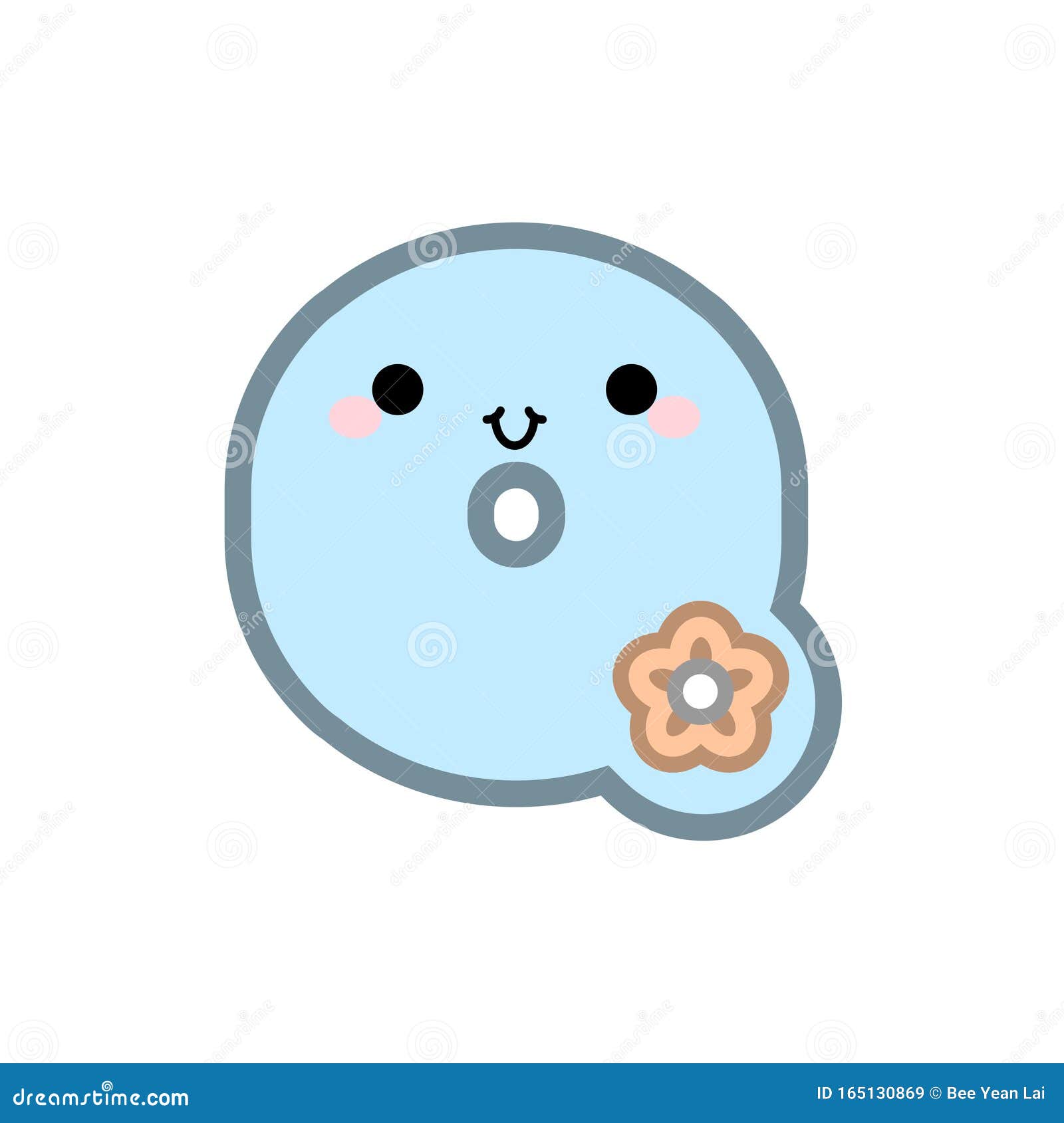 Cute Cartoon Letter Q Smiling Face with Eyes and Mouth on White ...