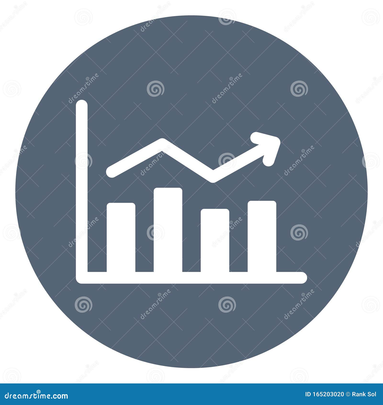 Chart Isolated Vector Icon Which Can Easily Modify or Edit Stock Vector ...