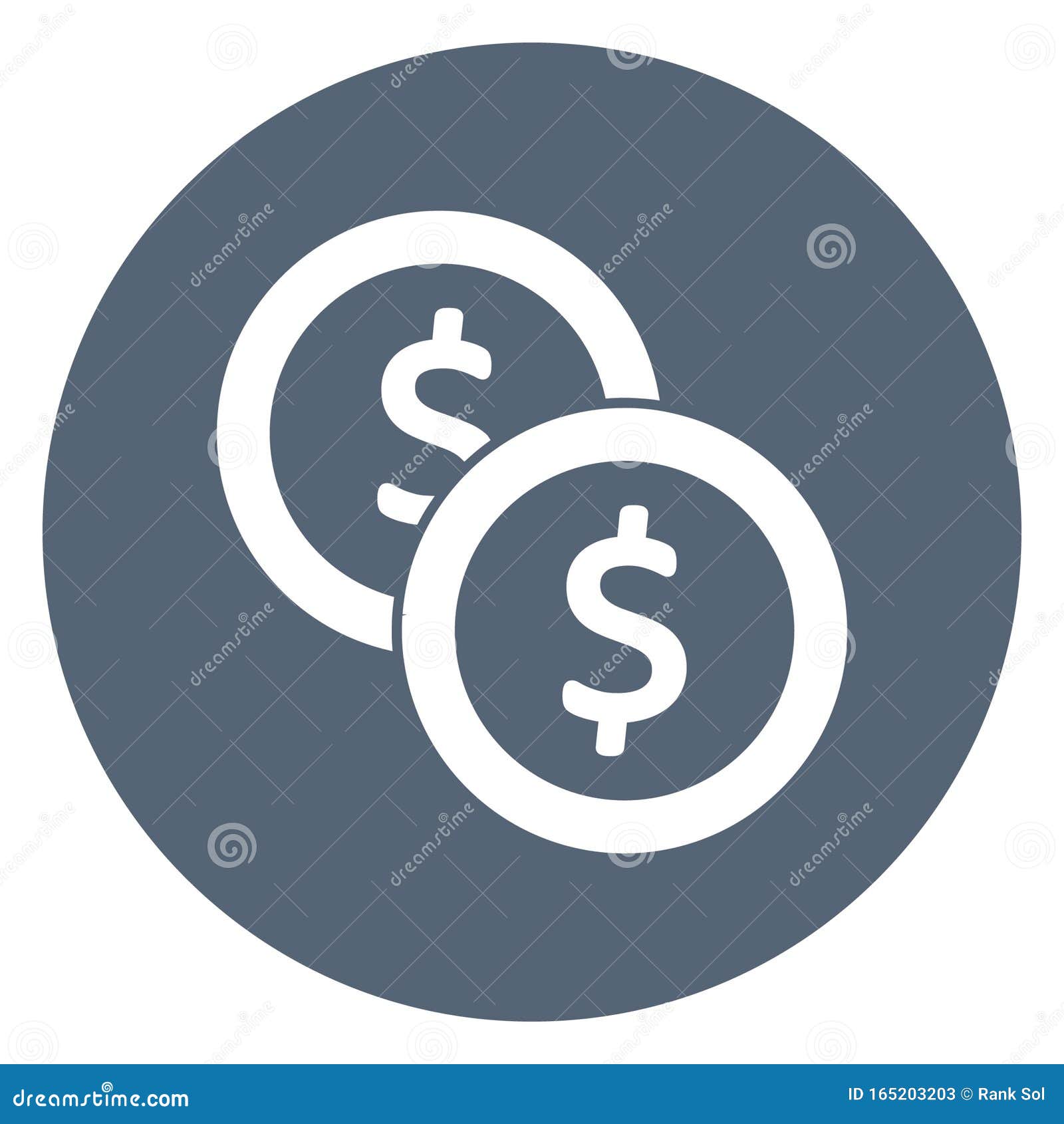 Coins Isolated Vector Icon Which Can Easily Modify or Edit Stock Vector ...