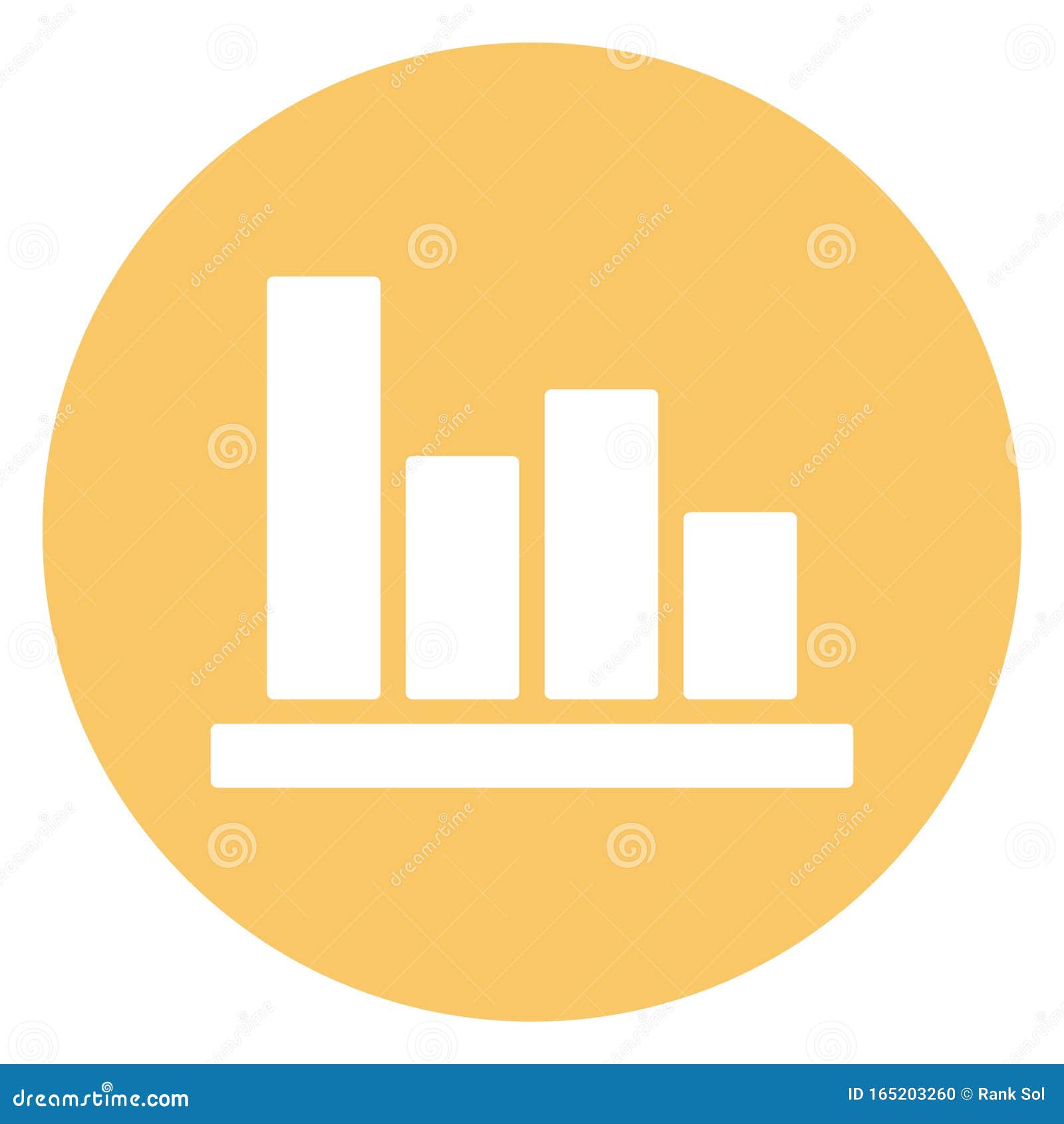 Chart Isolated Vector Icon Which Can Easily Modify or Edit Stock Vector ...