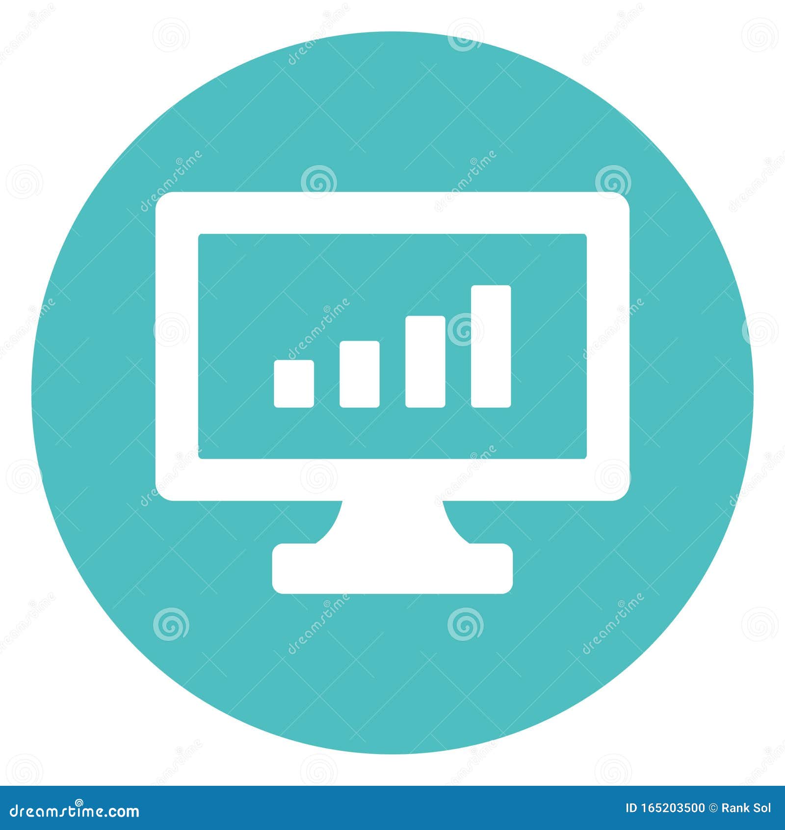 Chart Isolated Vector Icon Which Can Easily Modify or Edit Stock Vector ...