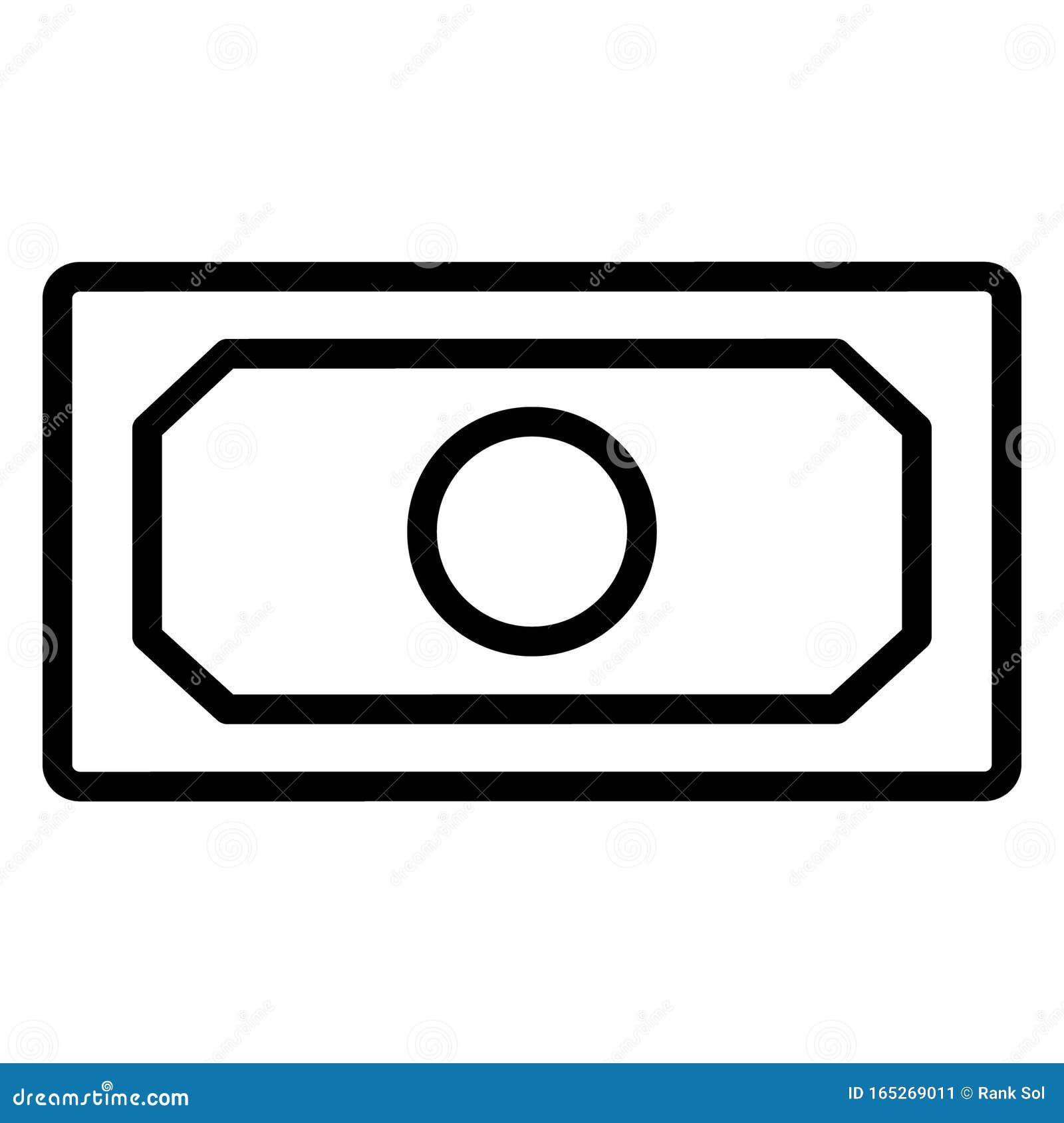 Banknote Isolated Vector Icon Which Can Easily Modify or Edit Stock ...