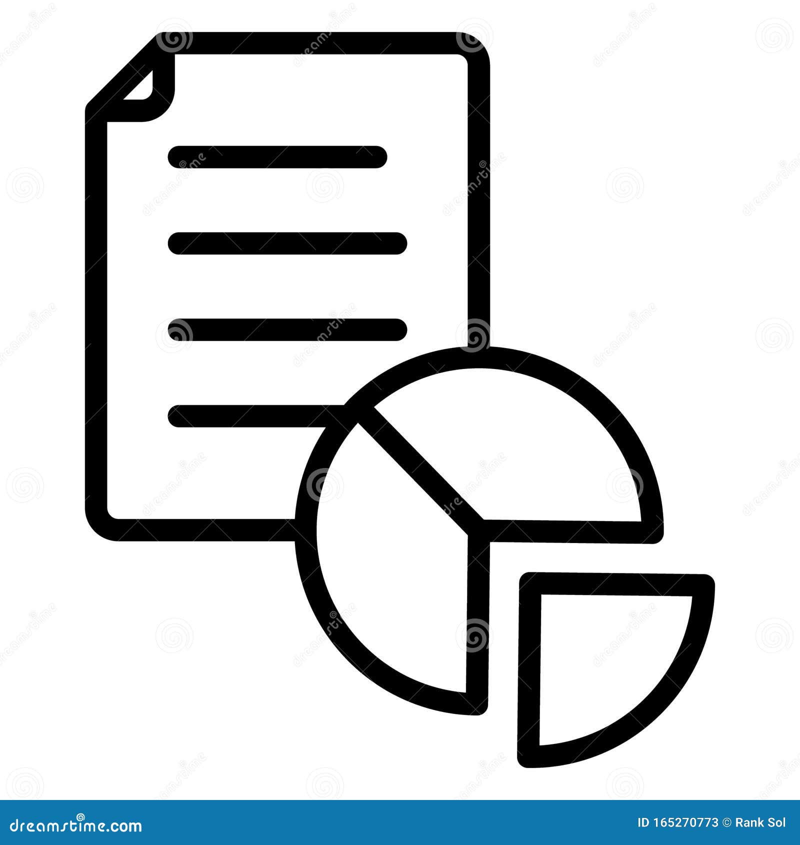 Circle Chart Isolated Vector Icon Which Can Easily Modify or Edit Stock ...