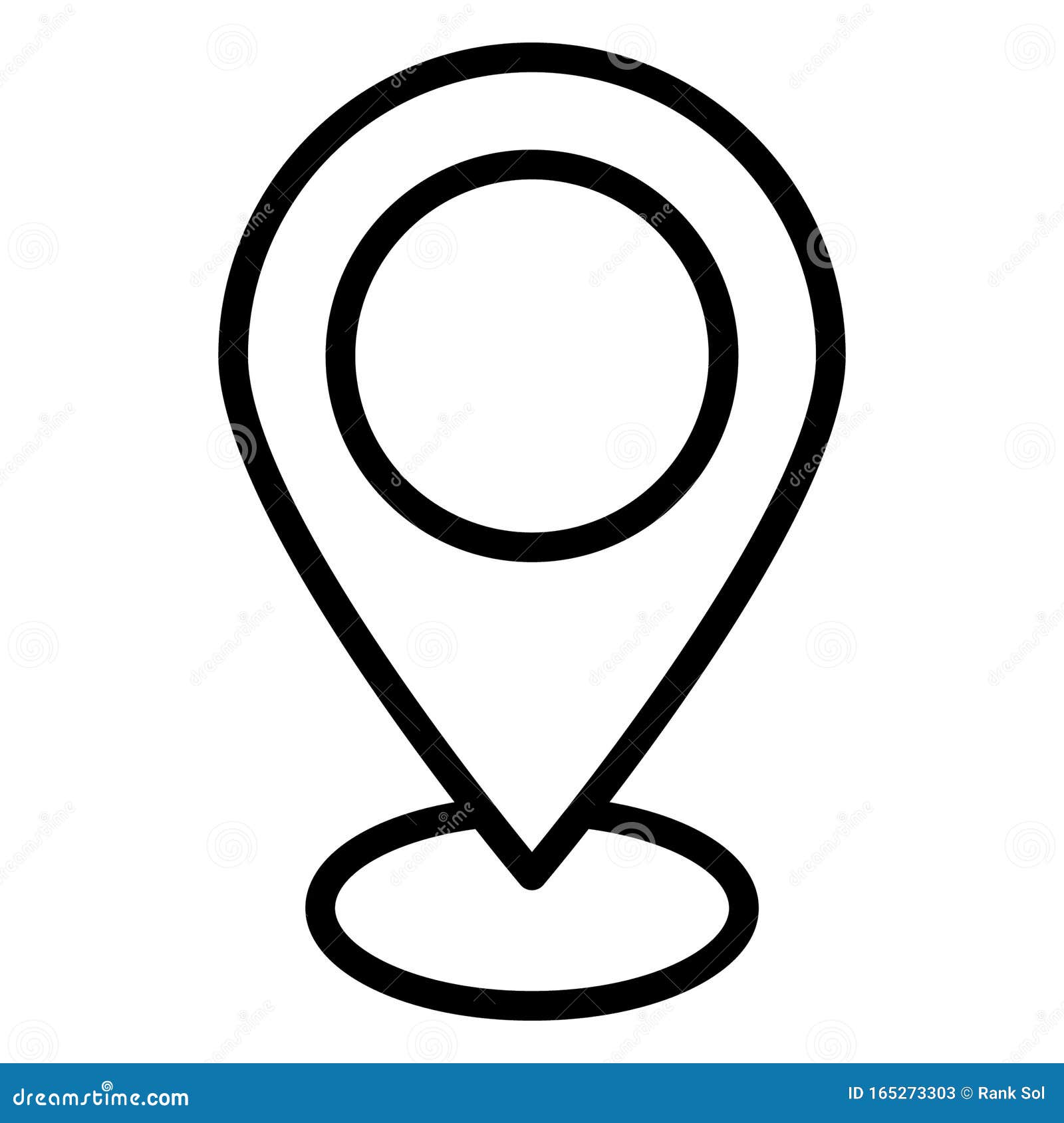 Destination Isolated Vector Icon Which Can Easily Modify or Edit Stock ...