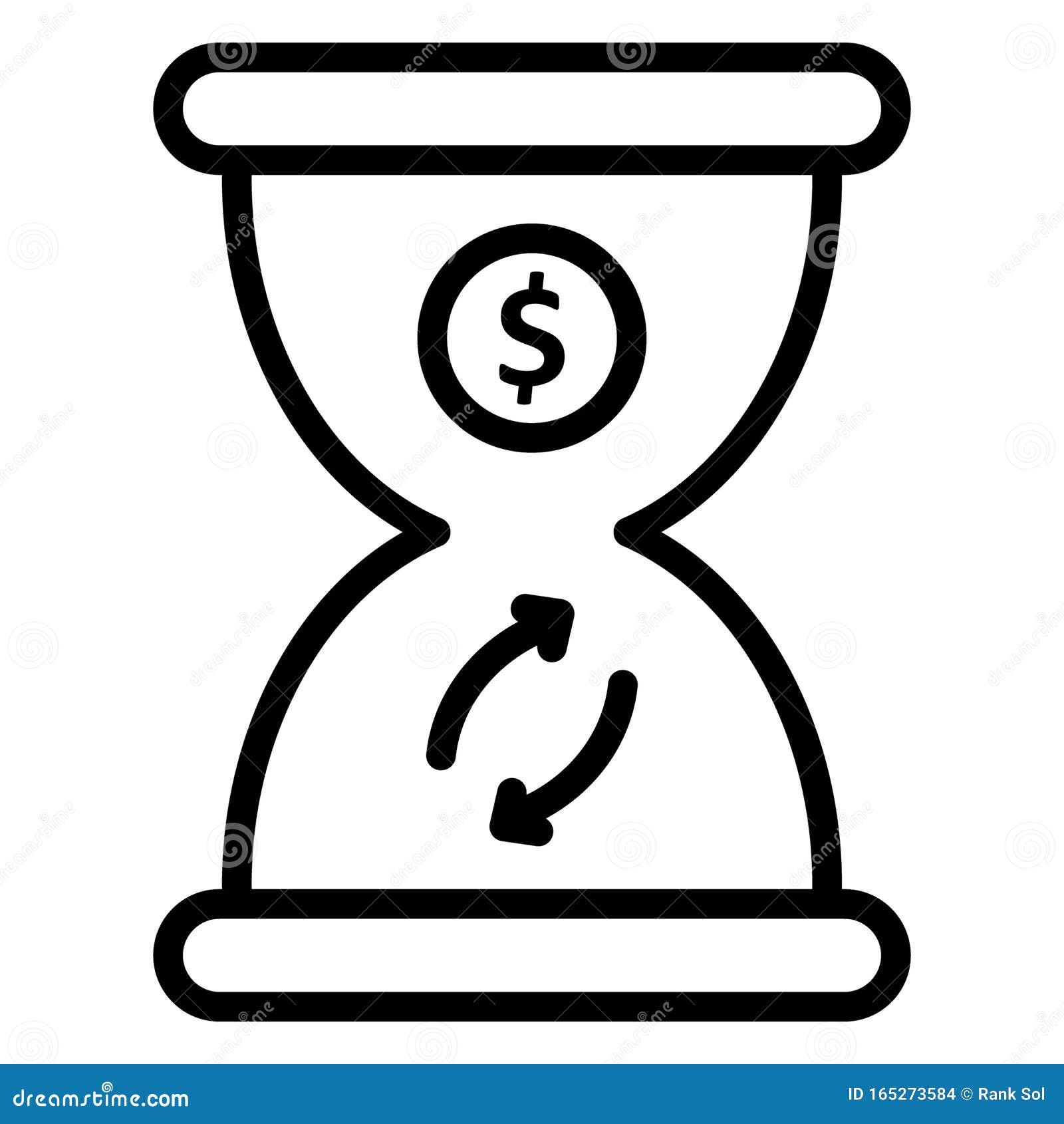 Egg Timer Isolated Vector Icon Which Can Easily Modify or Edit Stock ...