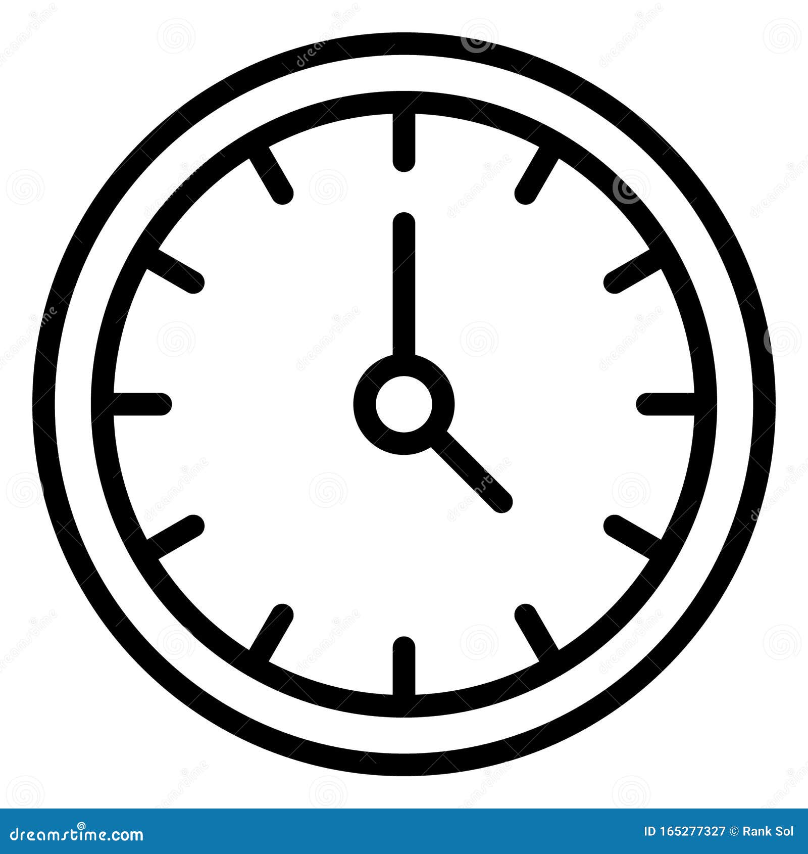 Clock Isolated Vector Icon Which Can Easily Modify or Edit Stock Vector ...