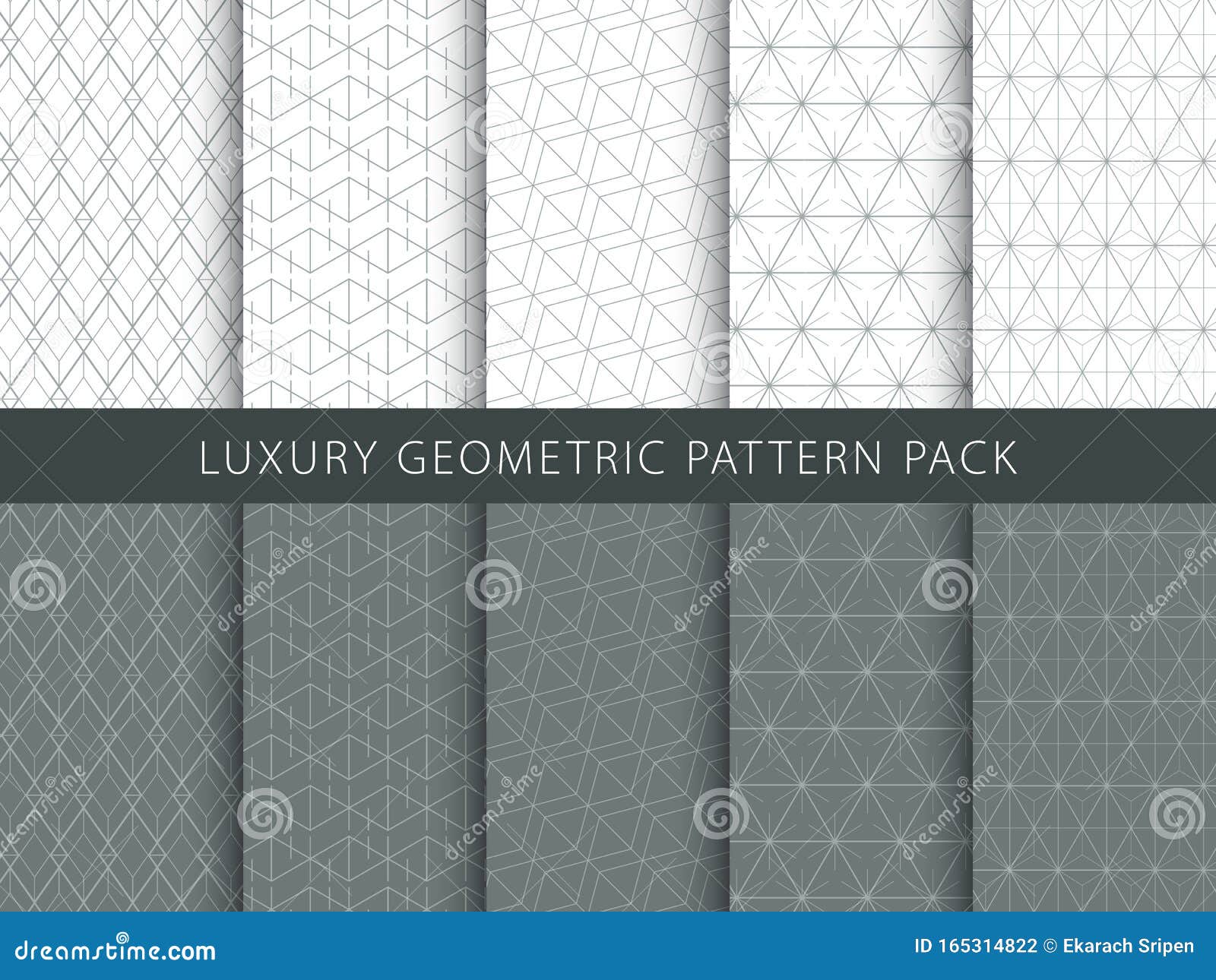 Luxury Geometric Patterns Pack Stock Vector - Illustration of abstract ...