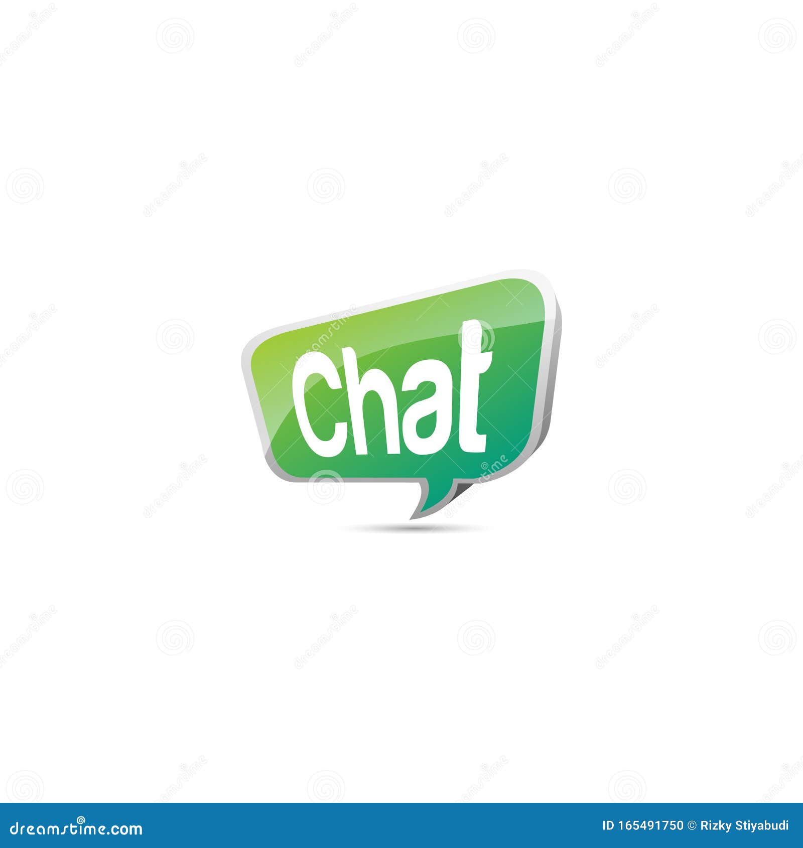 Volumetric Green Speech Bubble with Minus Symbol. Stock Vector ...