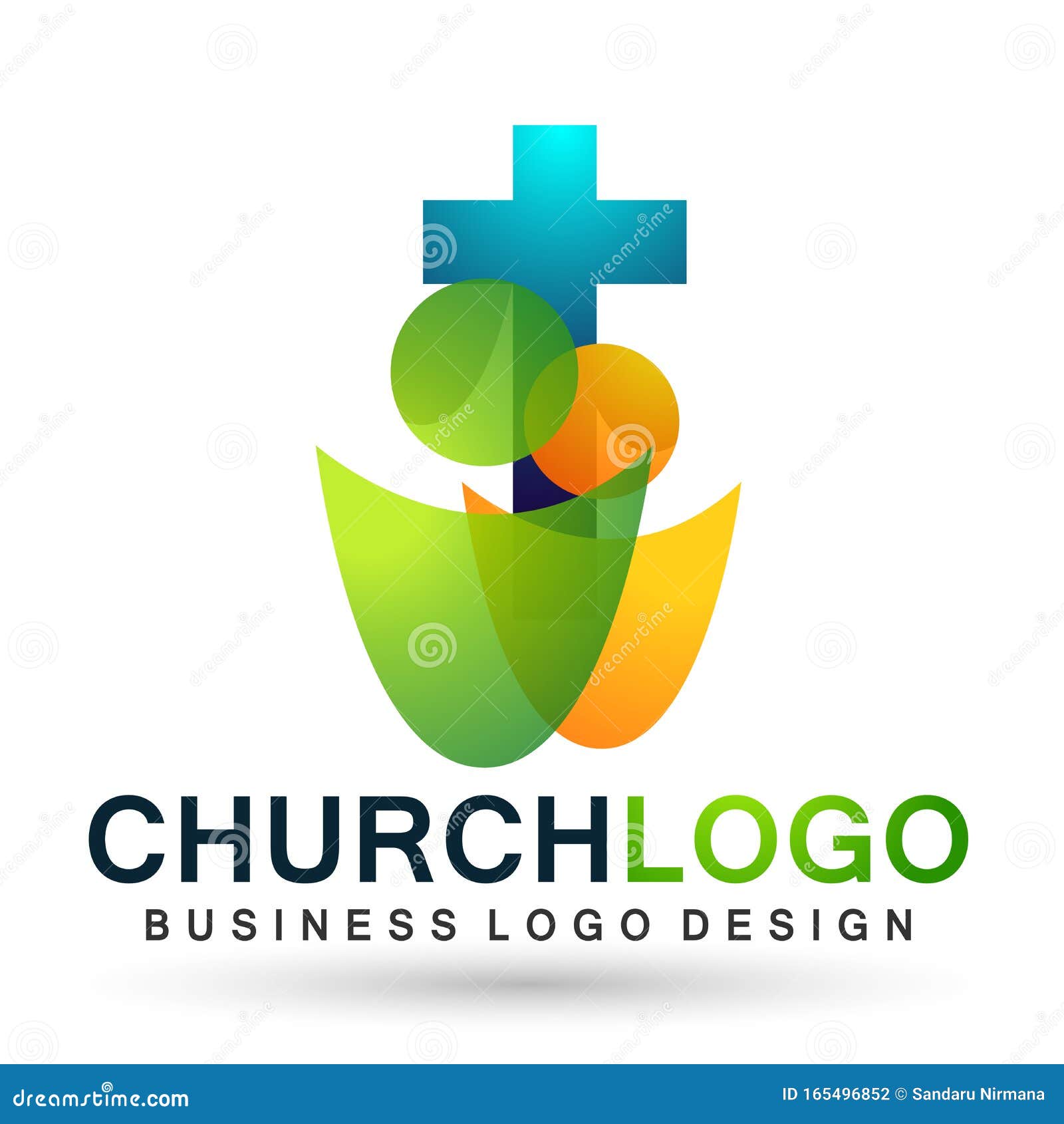 City Church People Union Care Love Logo Design Icon on White Background ...