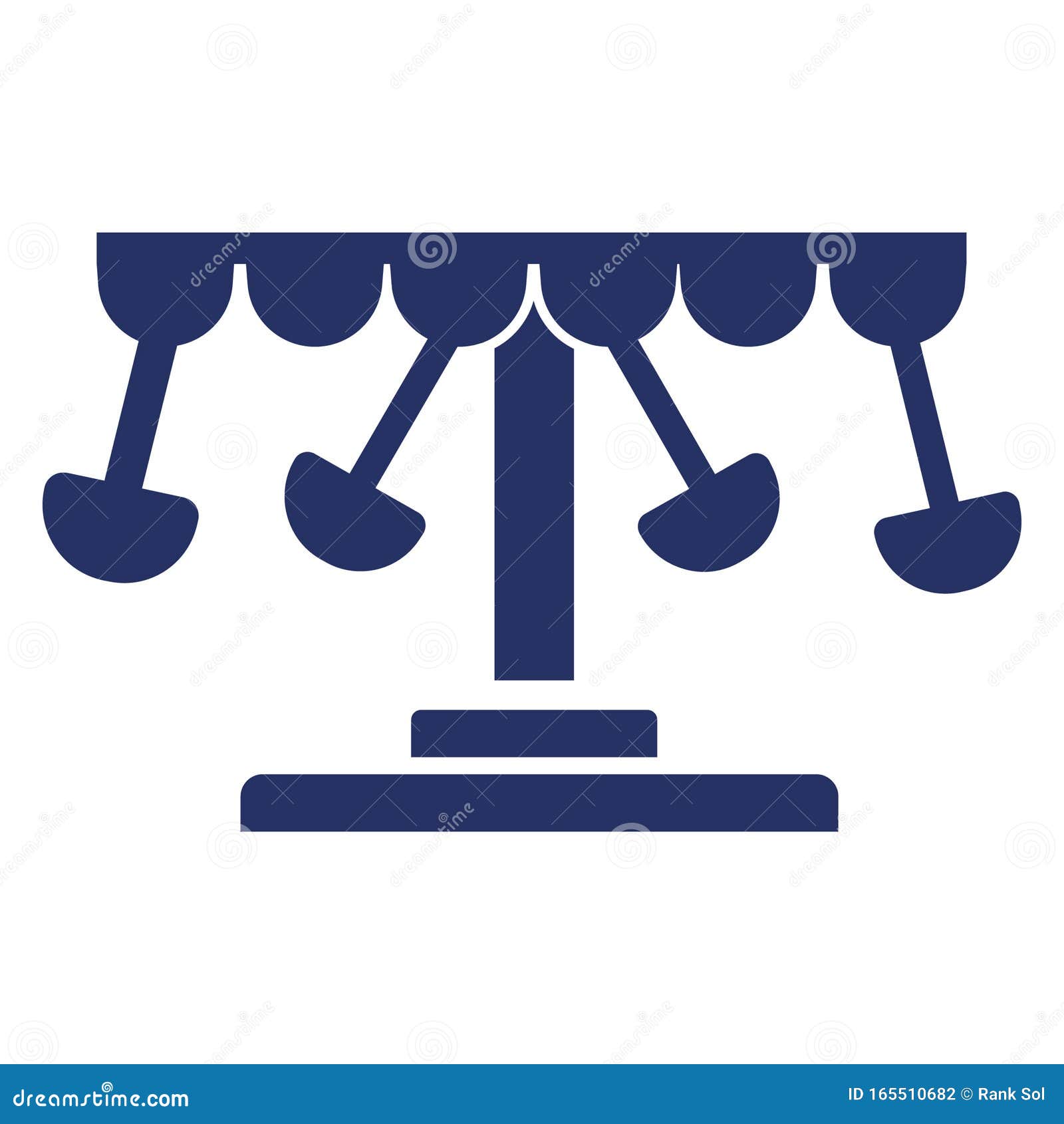 Chair Swing Ride Isolated Vector Icon Which Can Easily Modify or Edit ...