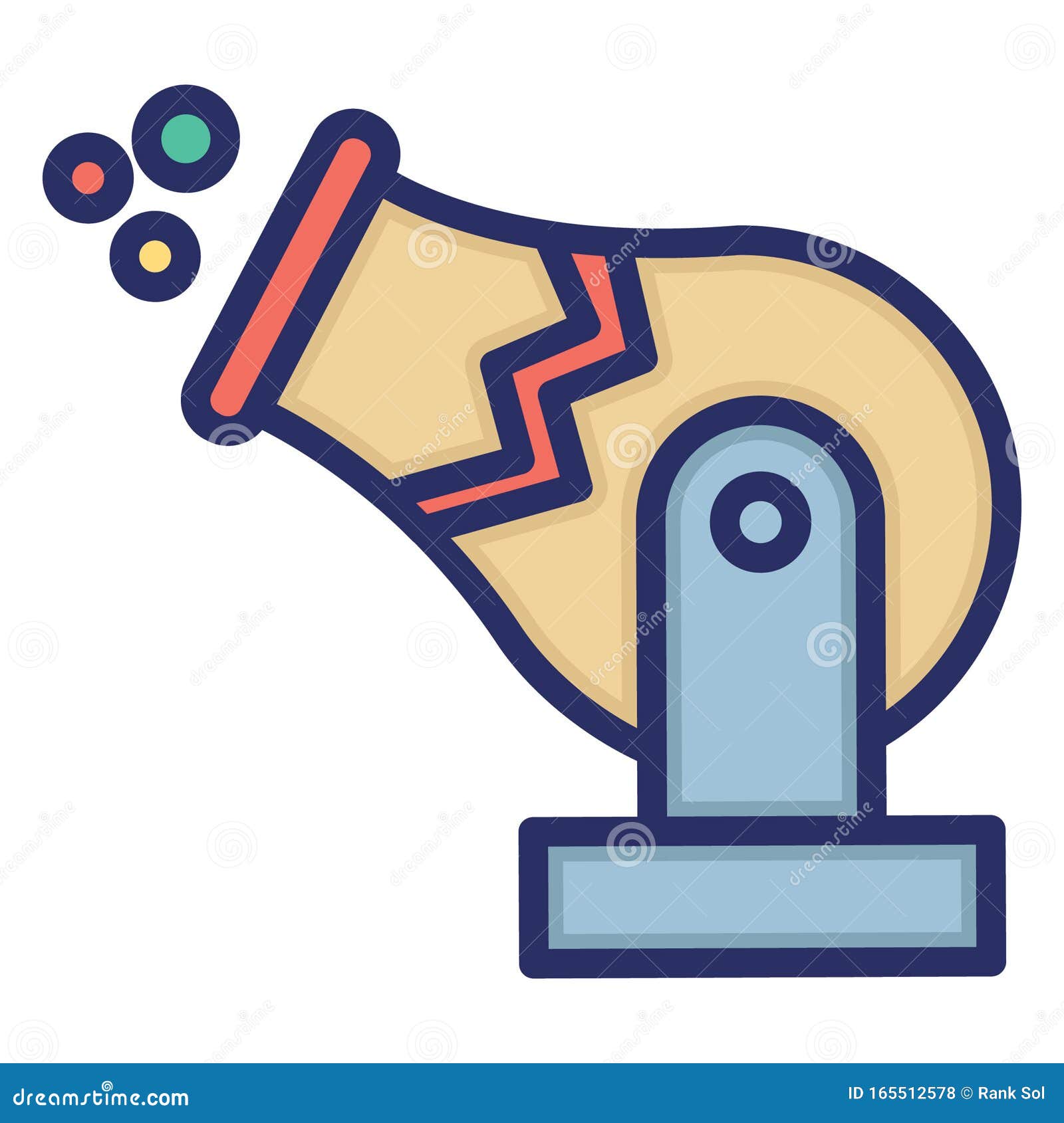 Bombard Isolated Vector Icon Which Can Easily Modify or Edit Stock ...