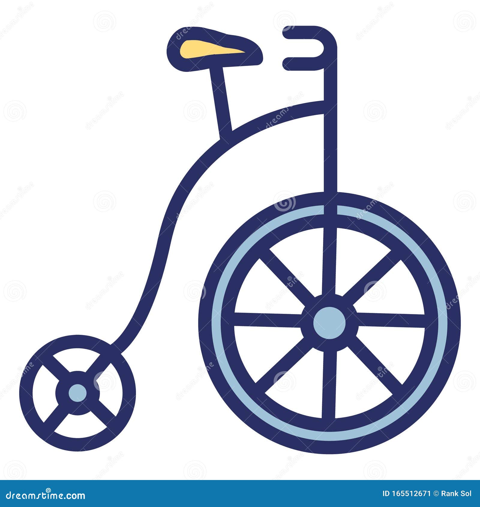 Circus Cycle Isolated Vector Icon Which Can Easily Modify or Edit Stock ...