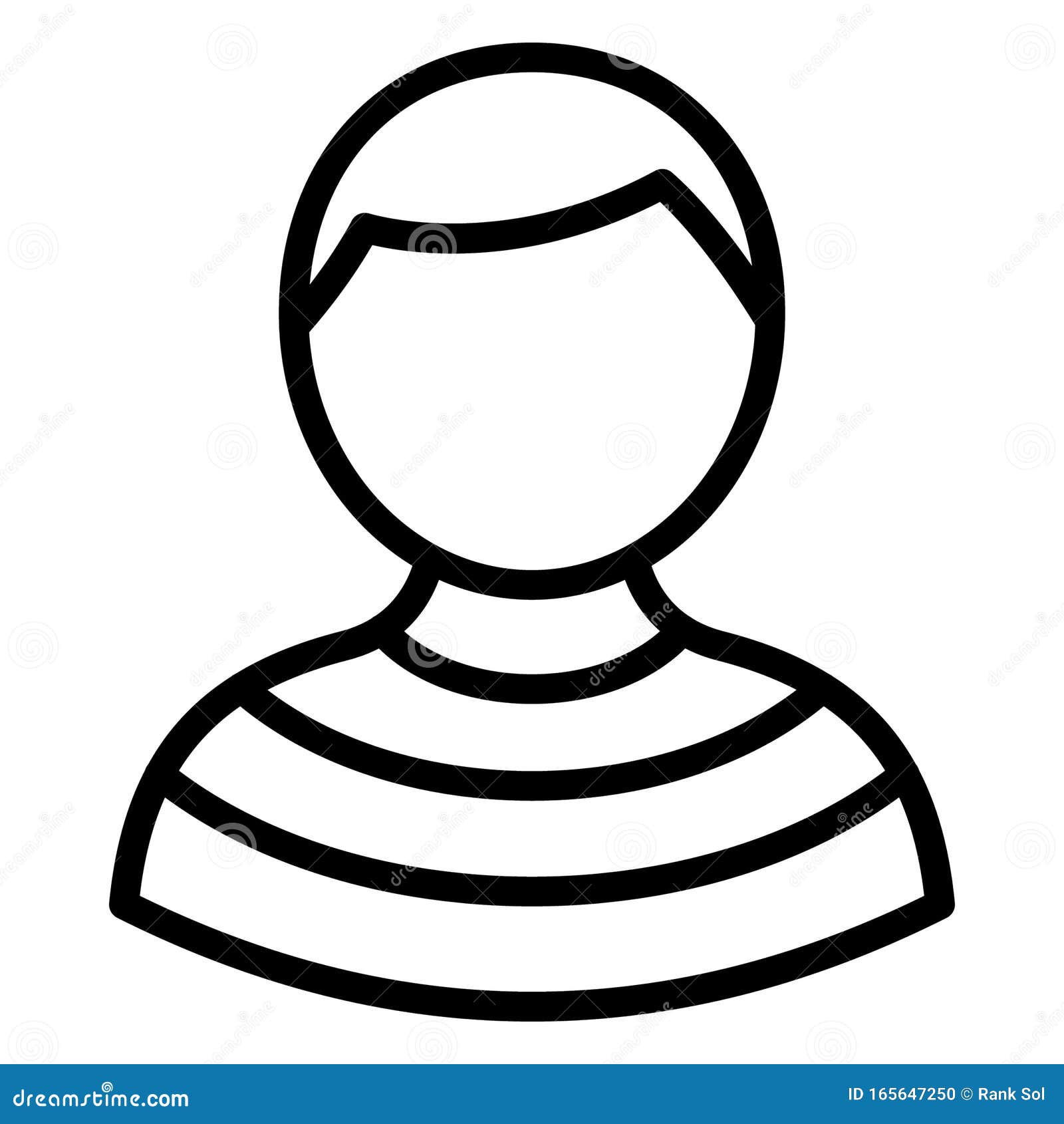 Boy Isolated Vector Icon Which Can Easily Modify or Edit Stock Vector ...