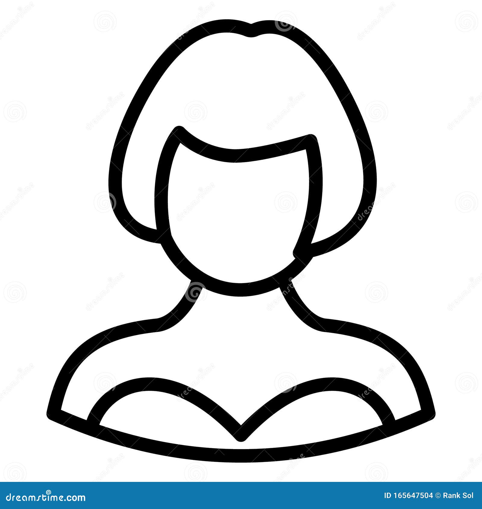 Lady Isolated Vector Icon Which Can Easily Modify or Edit Stock Vector ...