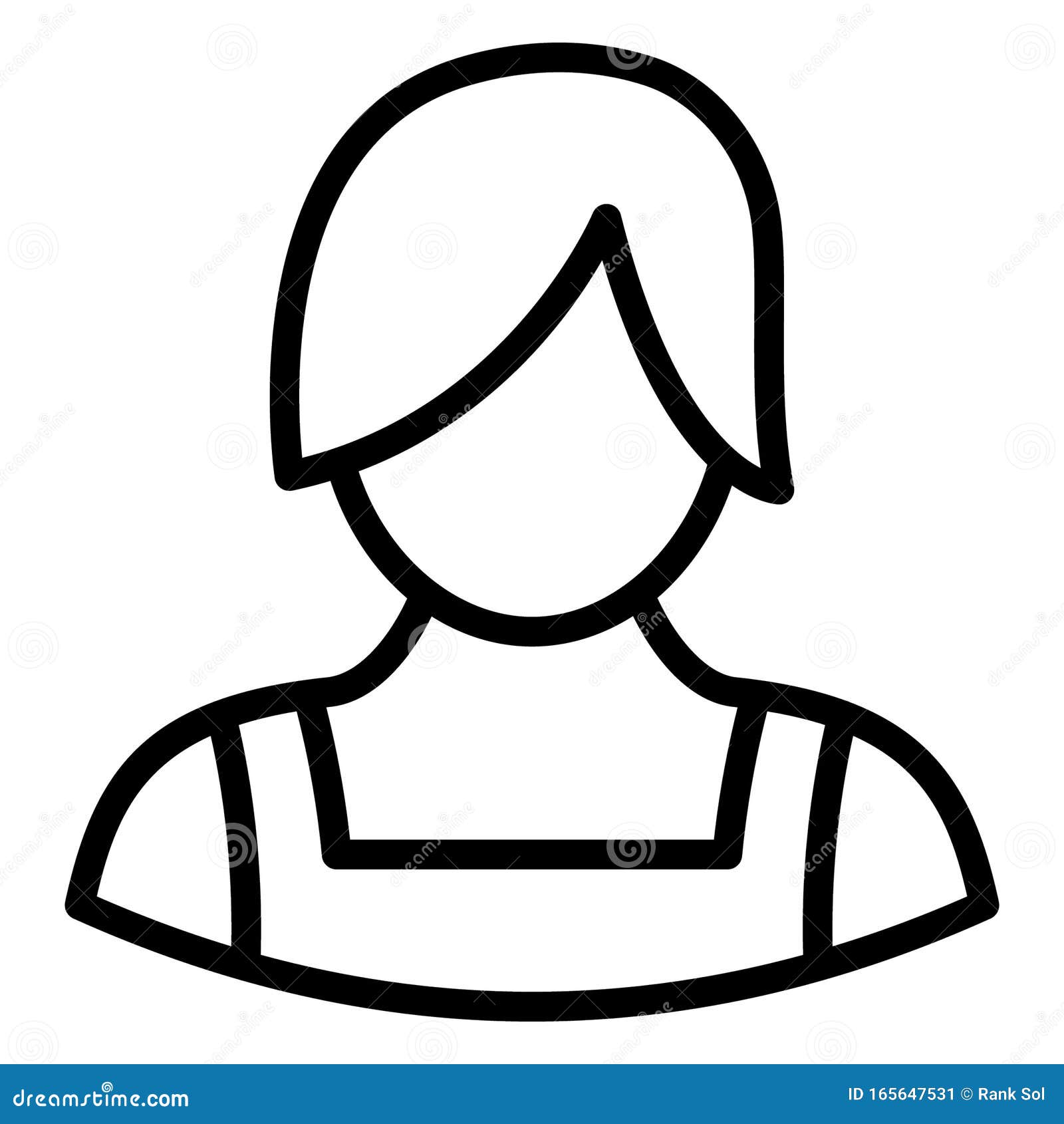 Lady Isolated Vector Icon Which Can Easily Modify or Edit Stock Vector ...
