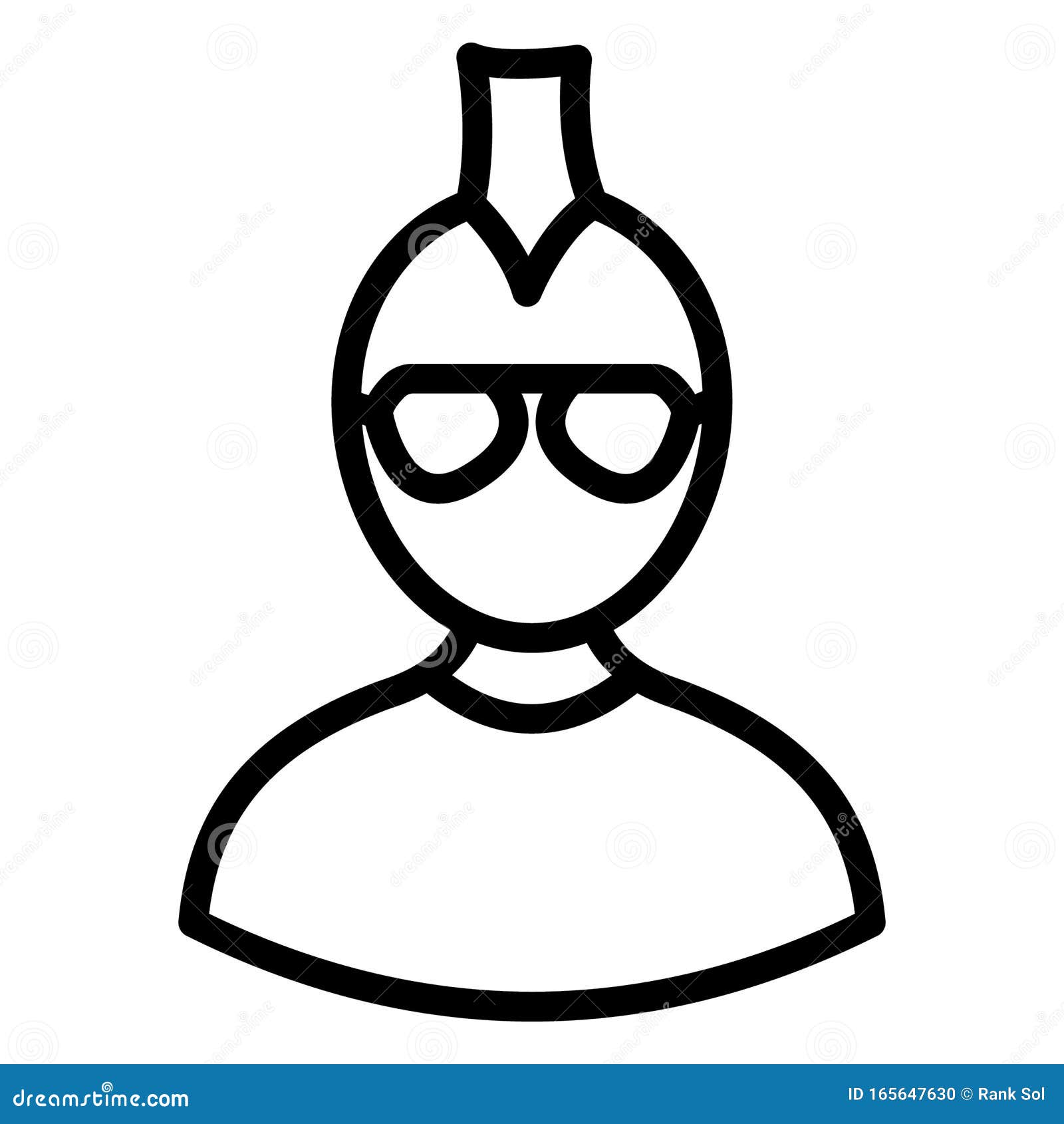 Japanese Man Isolated Vector Icon Which Can Easily Modify or Edit Stock ...