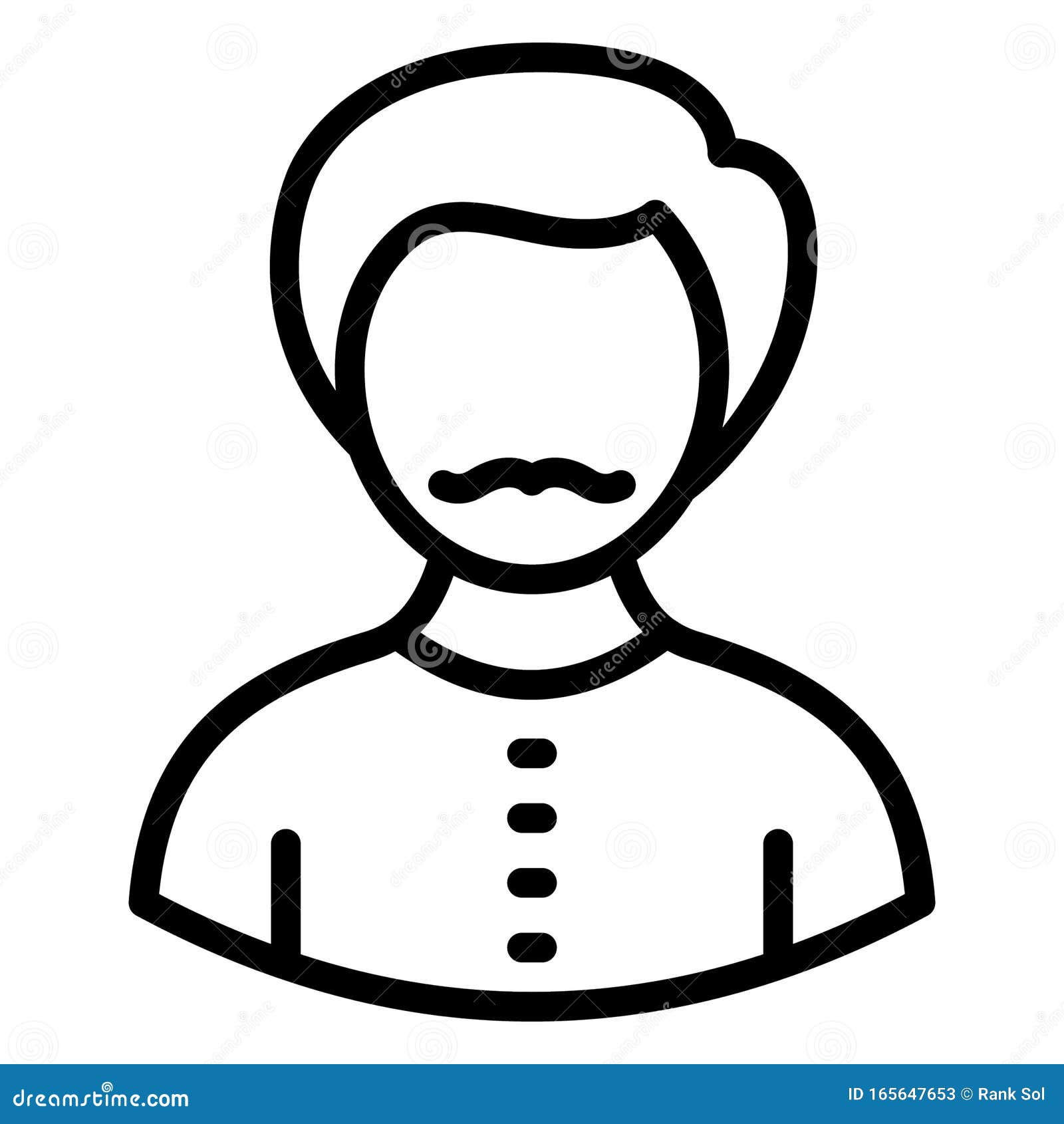 Male Isolated Vector Icon Which Can Easily Modify or Edit Stock Vector ...