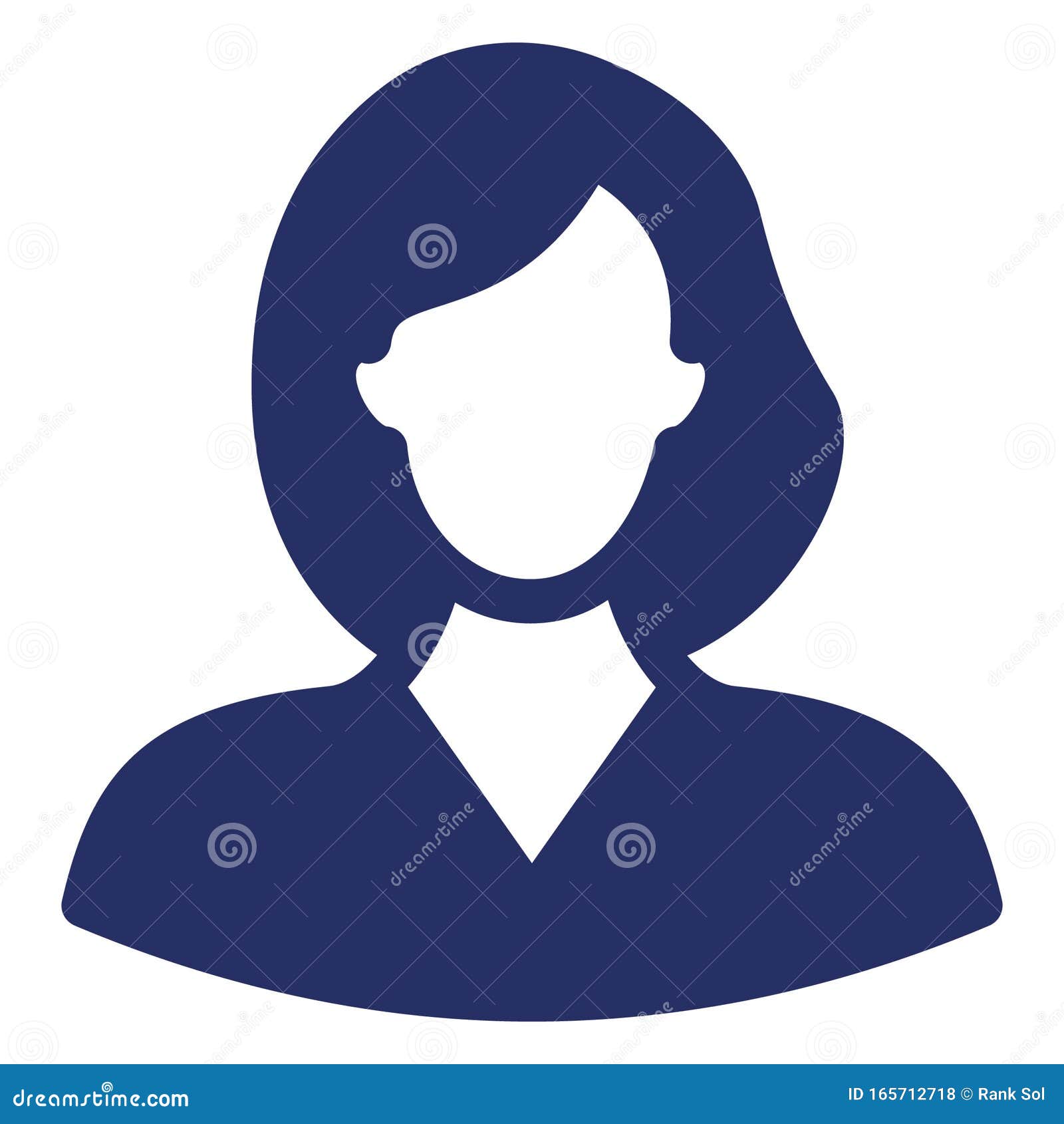 Office Woman Isolated Vector Icon Which Can Easily Modify or Edit Stock ...