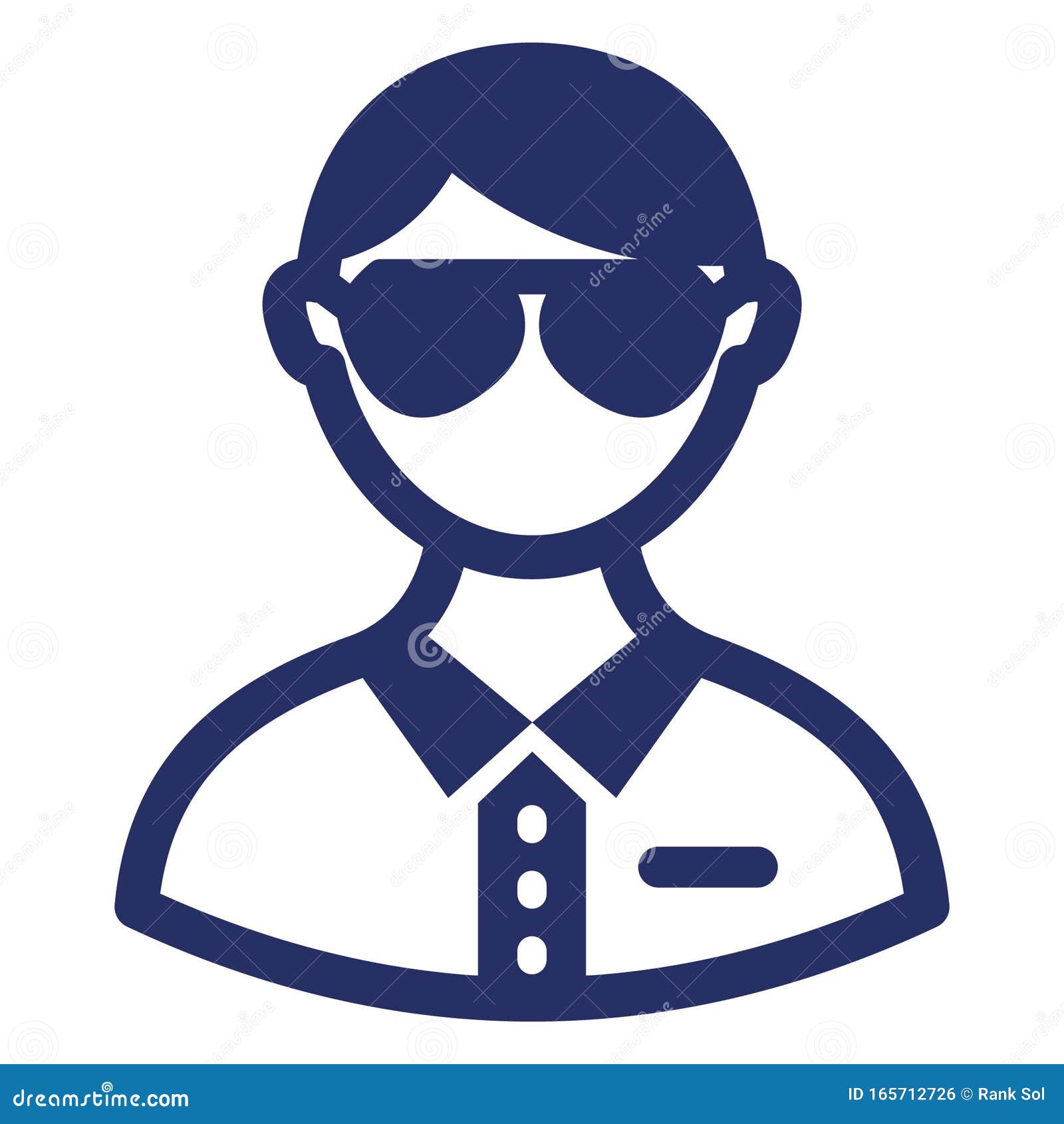 Guy Isolated Vector Icon Which Can Easily Modify or Edit Stock Vector ...
