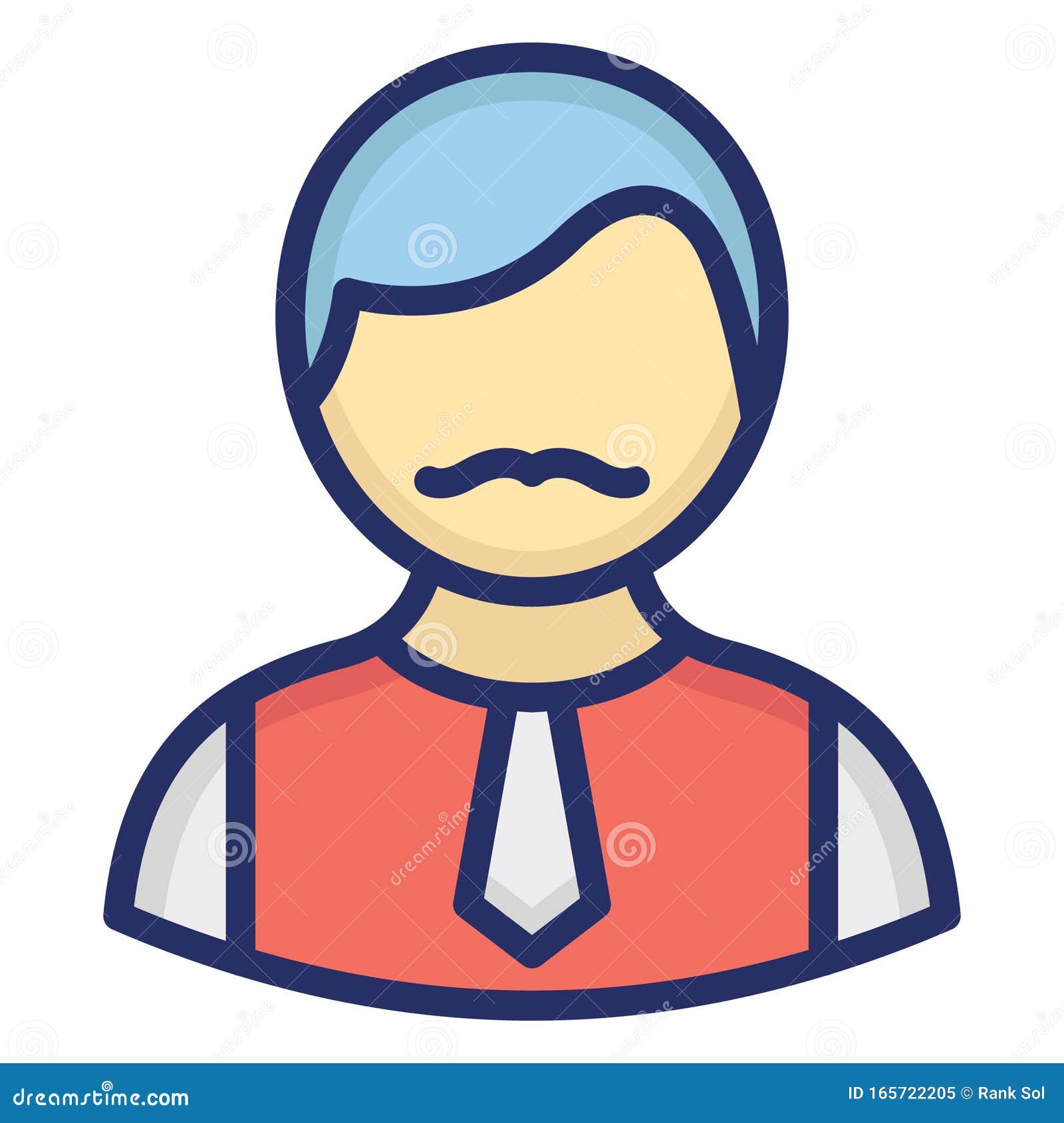 Man Isolated Vector Icon Which Can Easily Modify or Edit Stock Vector ...