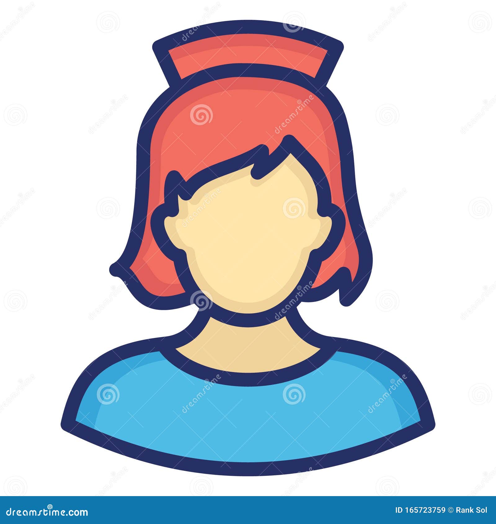 Lady Isolated Vector Icon Which Can Easily Modify or Edit Stock Vector ...