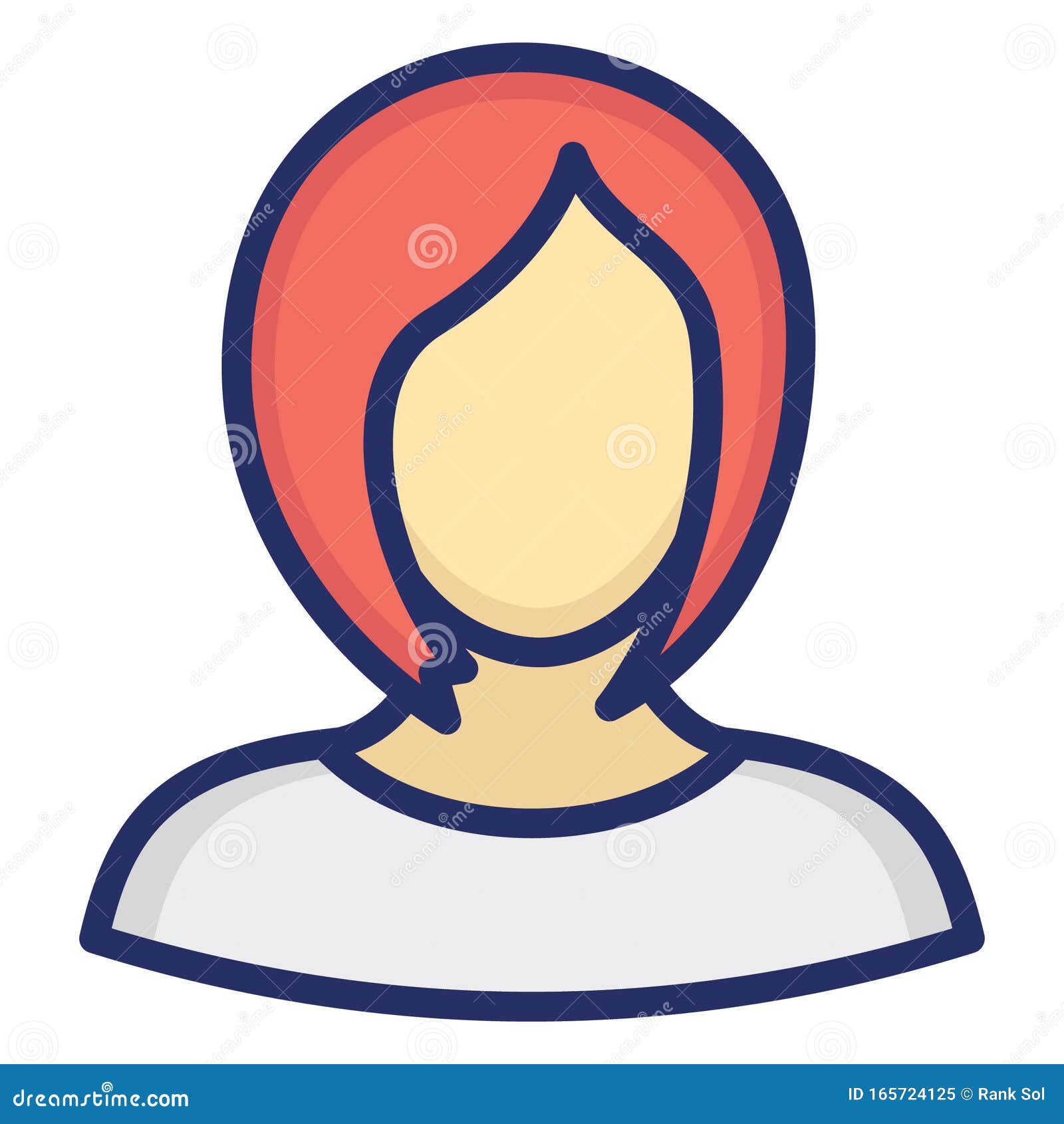 Female Anchor Isolated Vector Icon Which Can Easily Modify or Edit ...
