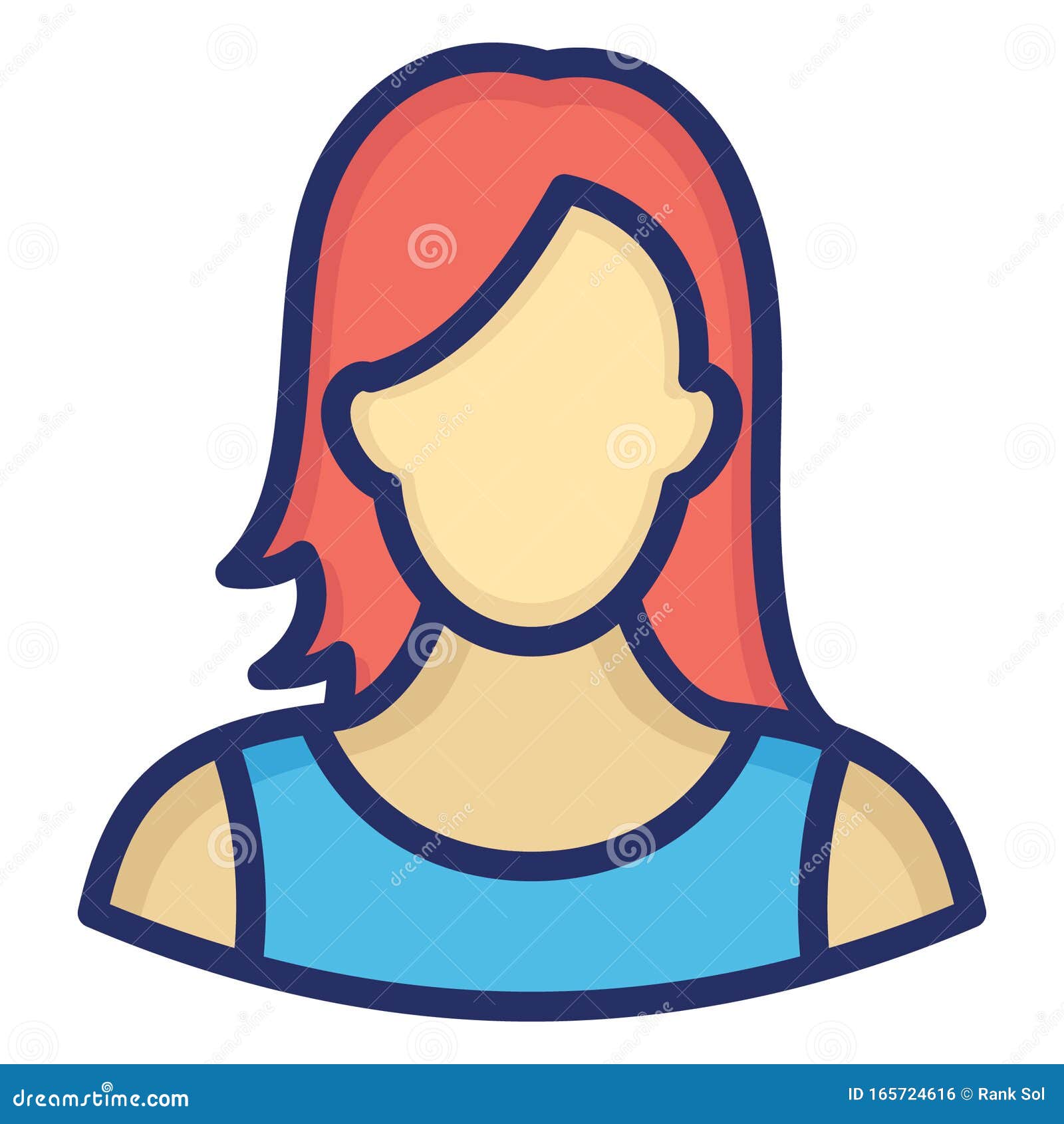 English Woman Isolated Vector Icon Which Can Easily Modify or Edit ...